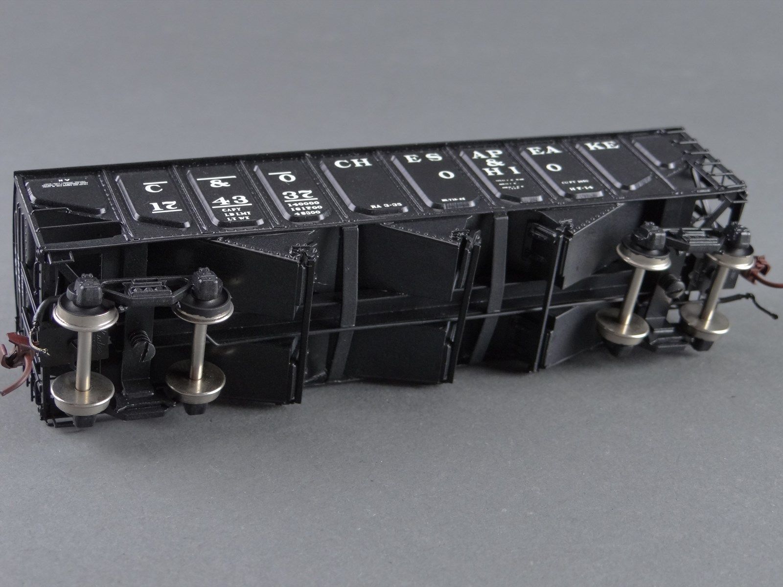 HO Brass Model Train - OMI 1308 C&O Chesapeake & Ohio Triple Hopper ...