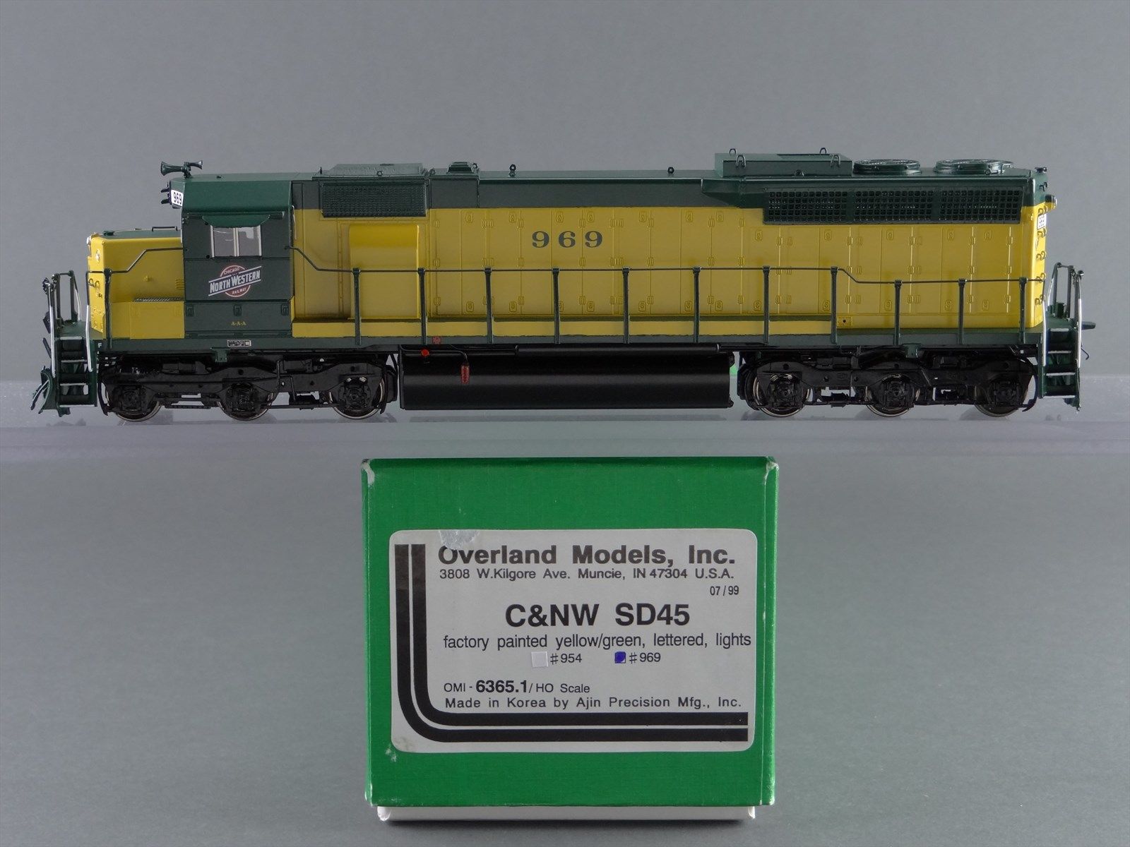 HO Brass Model Train - OMI 6365.1 Overland C&NW Chicango & NorthWestern EMD SD45 #969