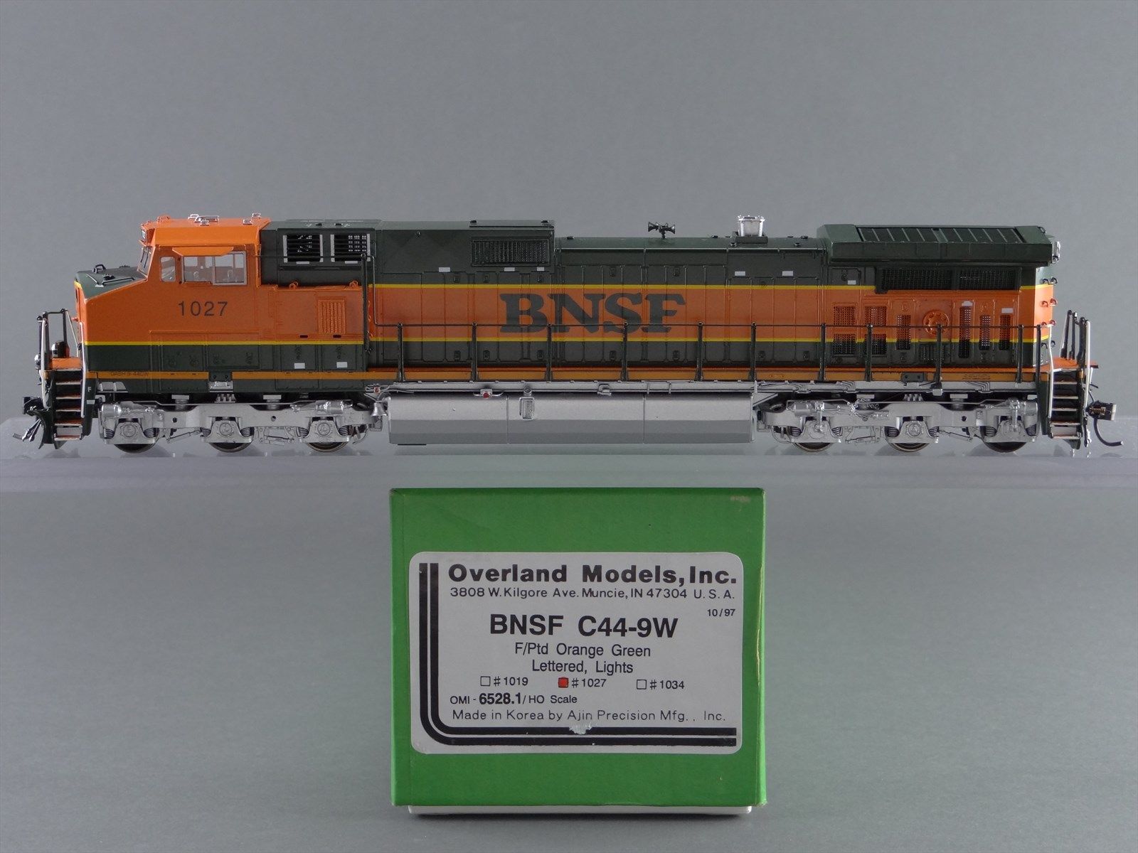 HO Brass Model Train - OMI 6528.1 BNSF Heritage C44-9W Diesel #1027 - 1997 Run