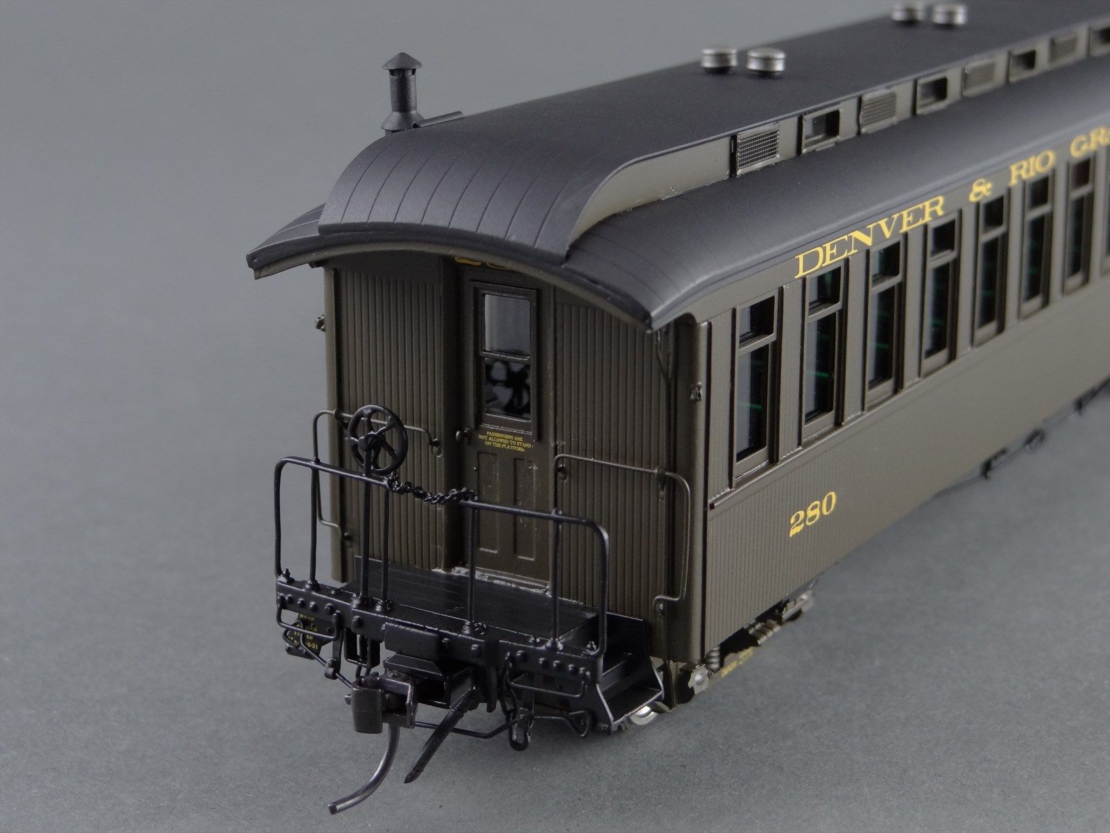 Sn3 Scale Brass Model Train Car - PBL Milestone - D&RGW Coach #280 ...