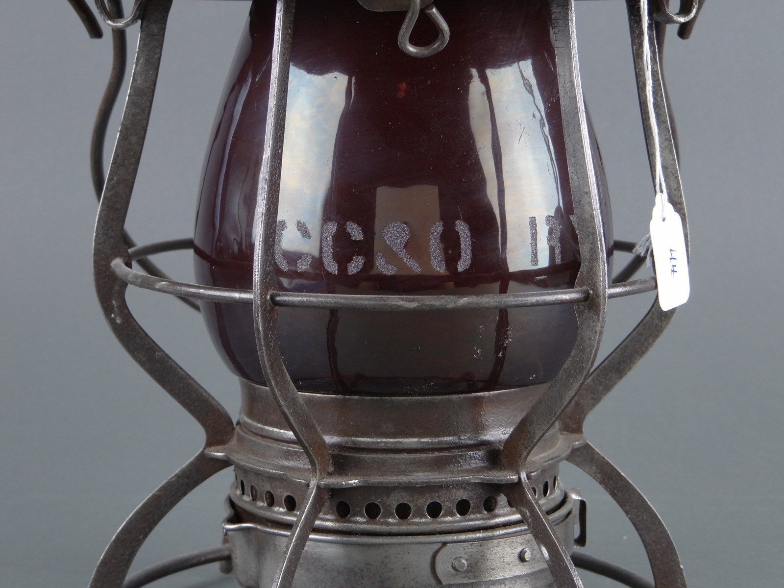 Lantern - Keystone Casey Lantern - Tall Globe - Red CC&O Ry