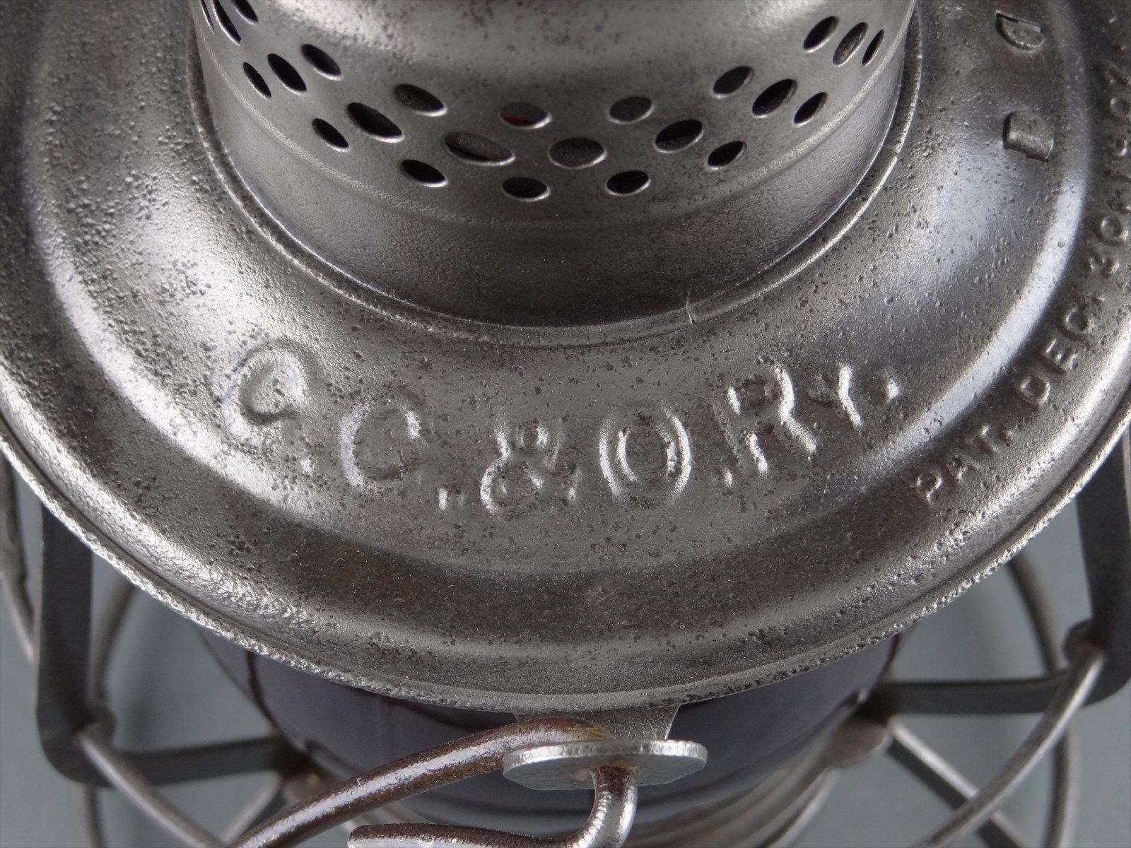 Lantern - Keystone Casey Lantern - Tall Globe - Red CC&O Ry