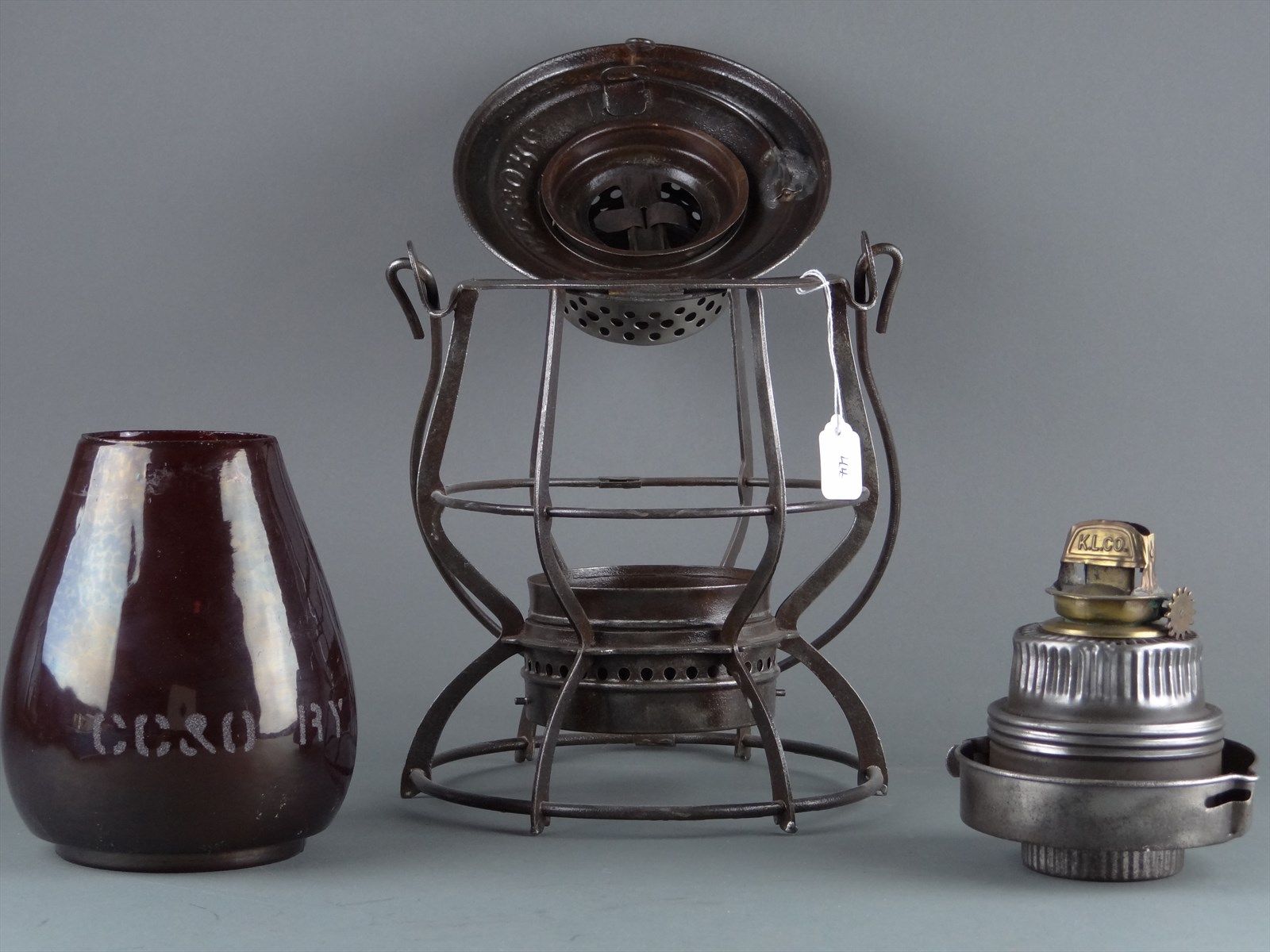 Lantern - Keystone Casey Lantern - Tall Globe - Red CC&O Ry