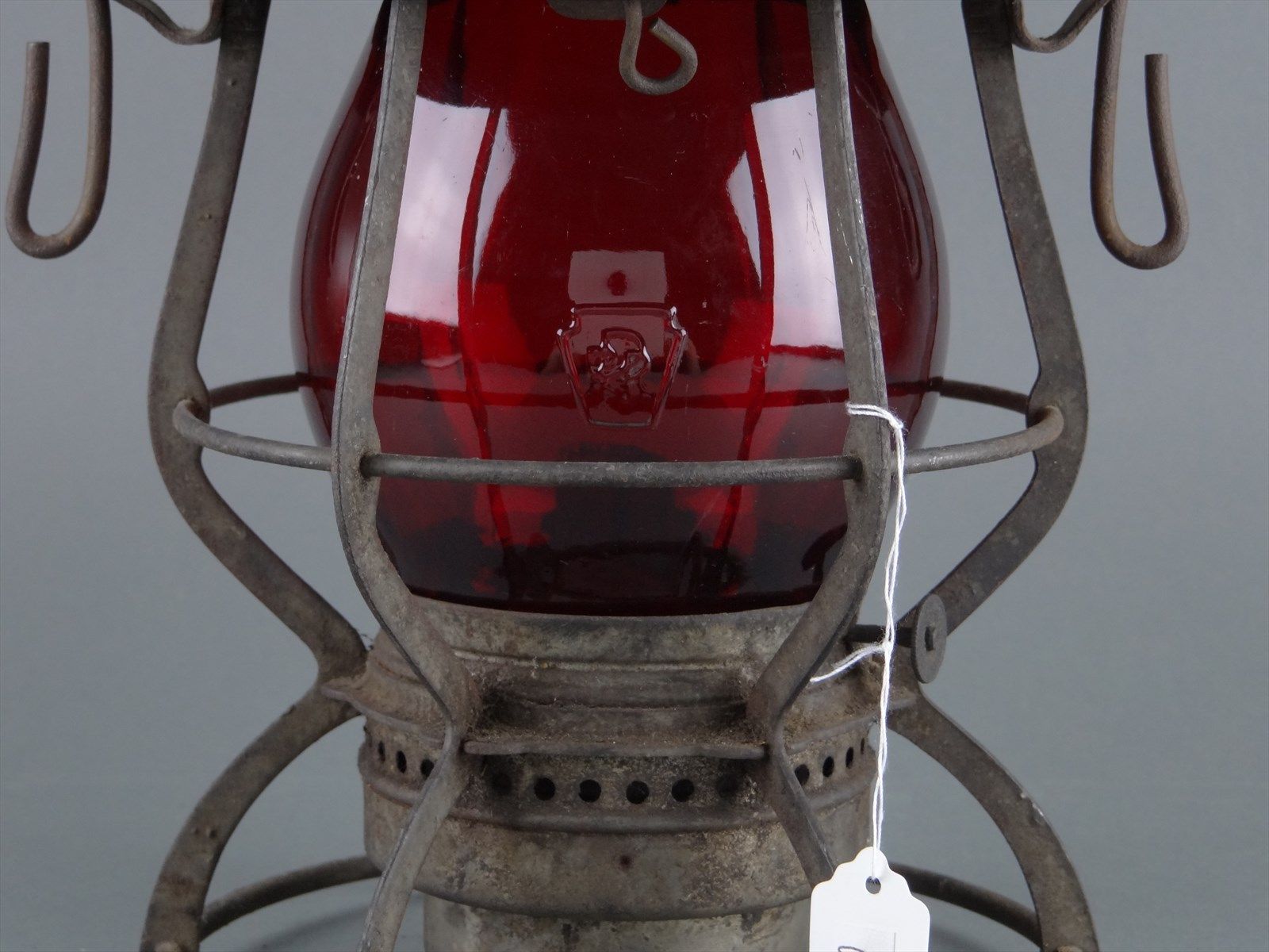 Lantern - Keystone - Tall Globe - Red - PRR