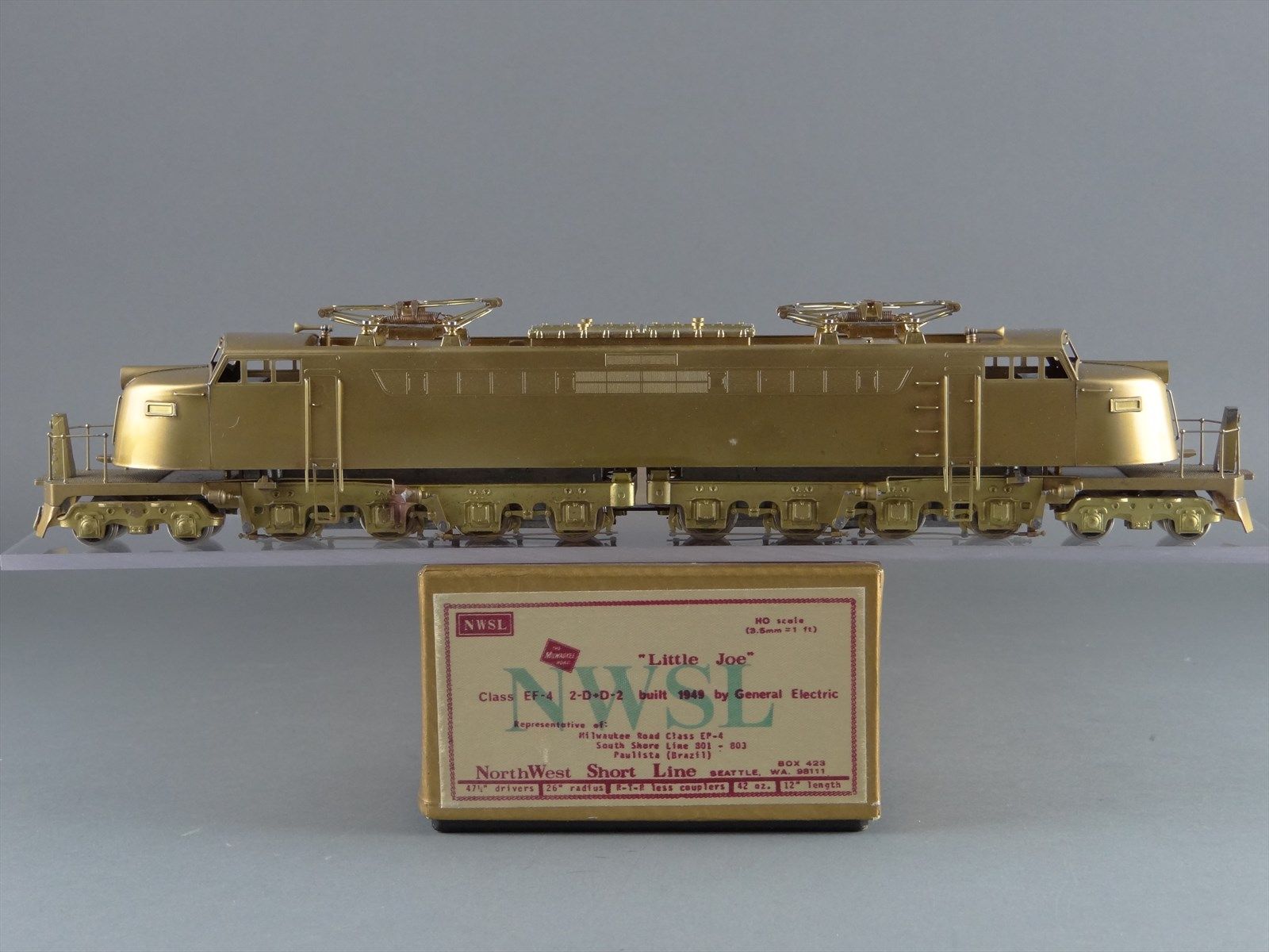 HO Brass NWSL Milwaukee Little Joe 2-D+D-2 EF-4 Electric