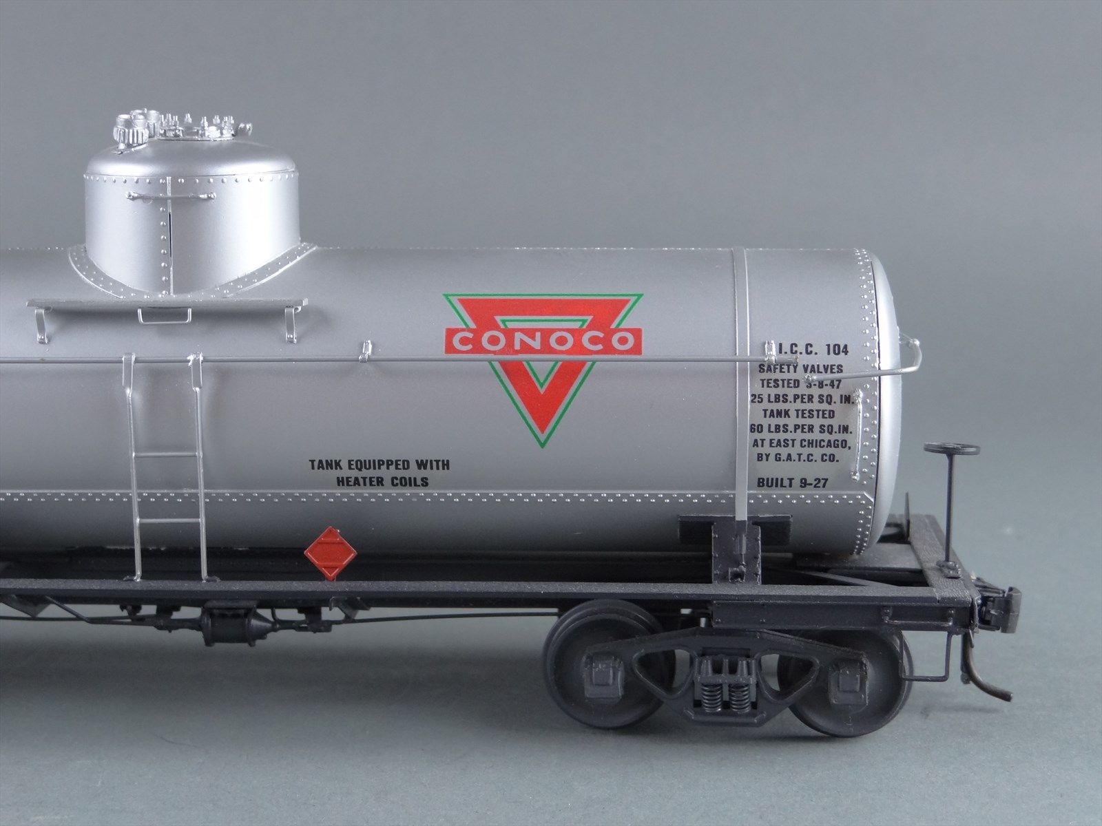 O Scale Brass PSC 15523 Conoco 10,000 Gal Tank Car #275 - Custom