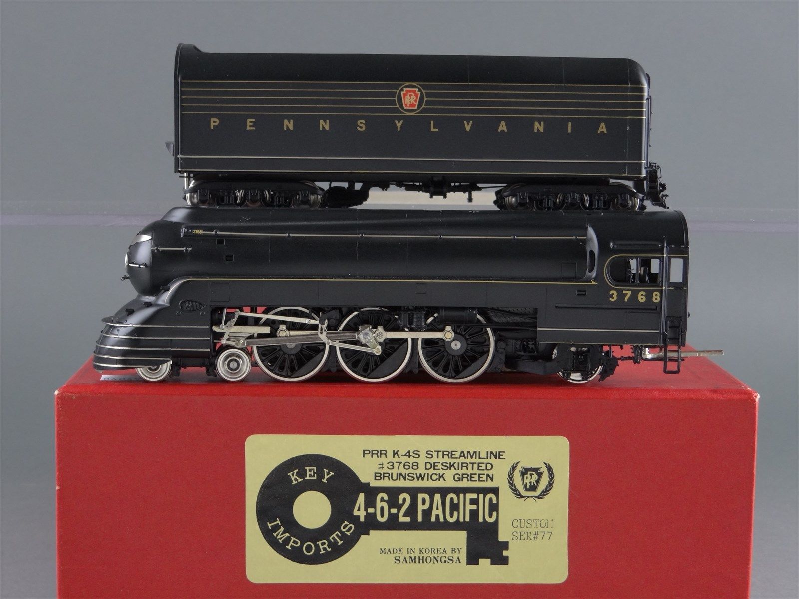 HO Key Imports CS #77 PRR Pennsylvania 4-6-2 K-4s Pacific #3768 ...