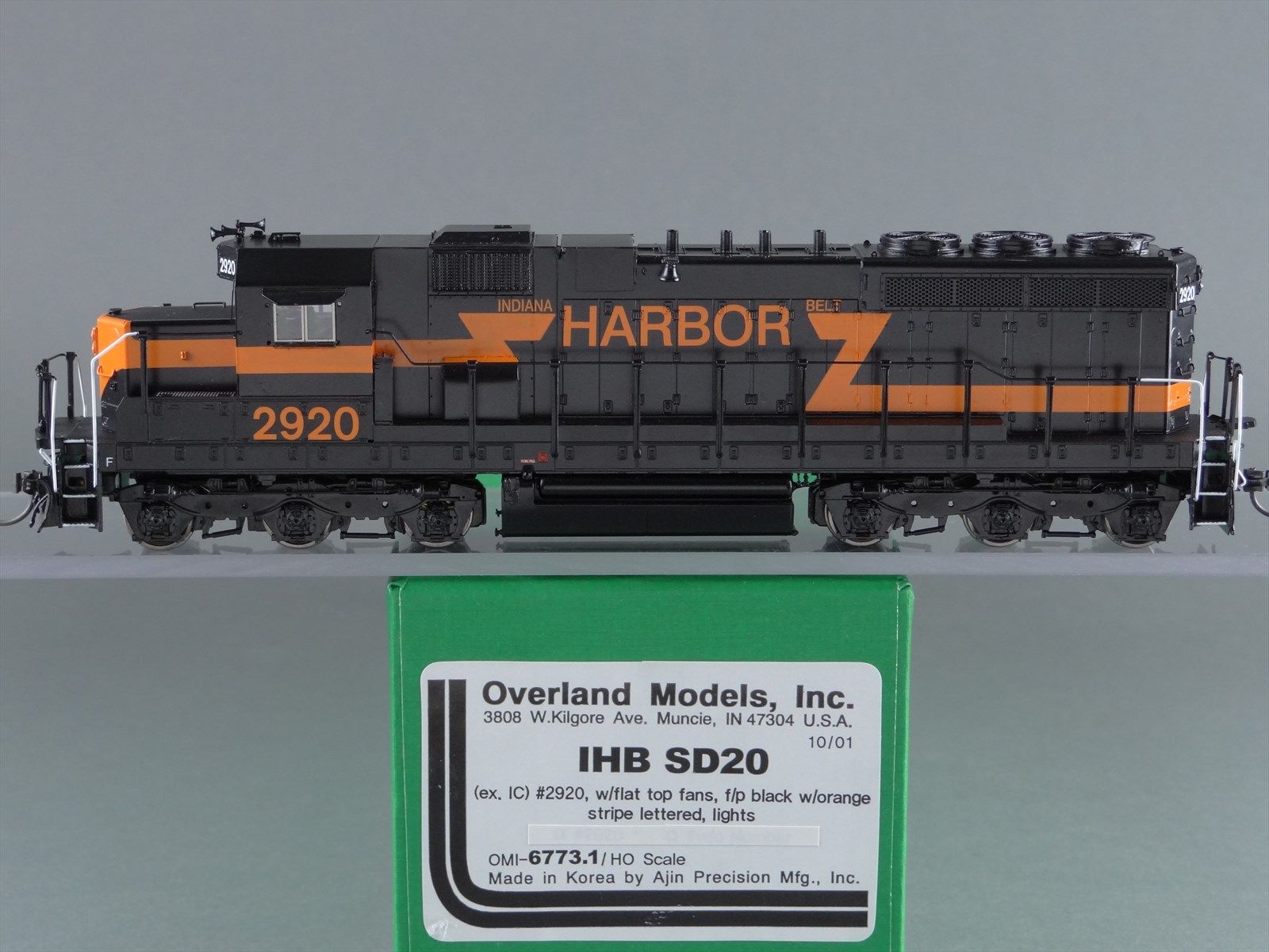 HO OMI 6773.1 Overland IHB Indiana Harbor Belt SD20 Diesel #2920