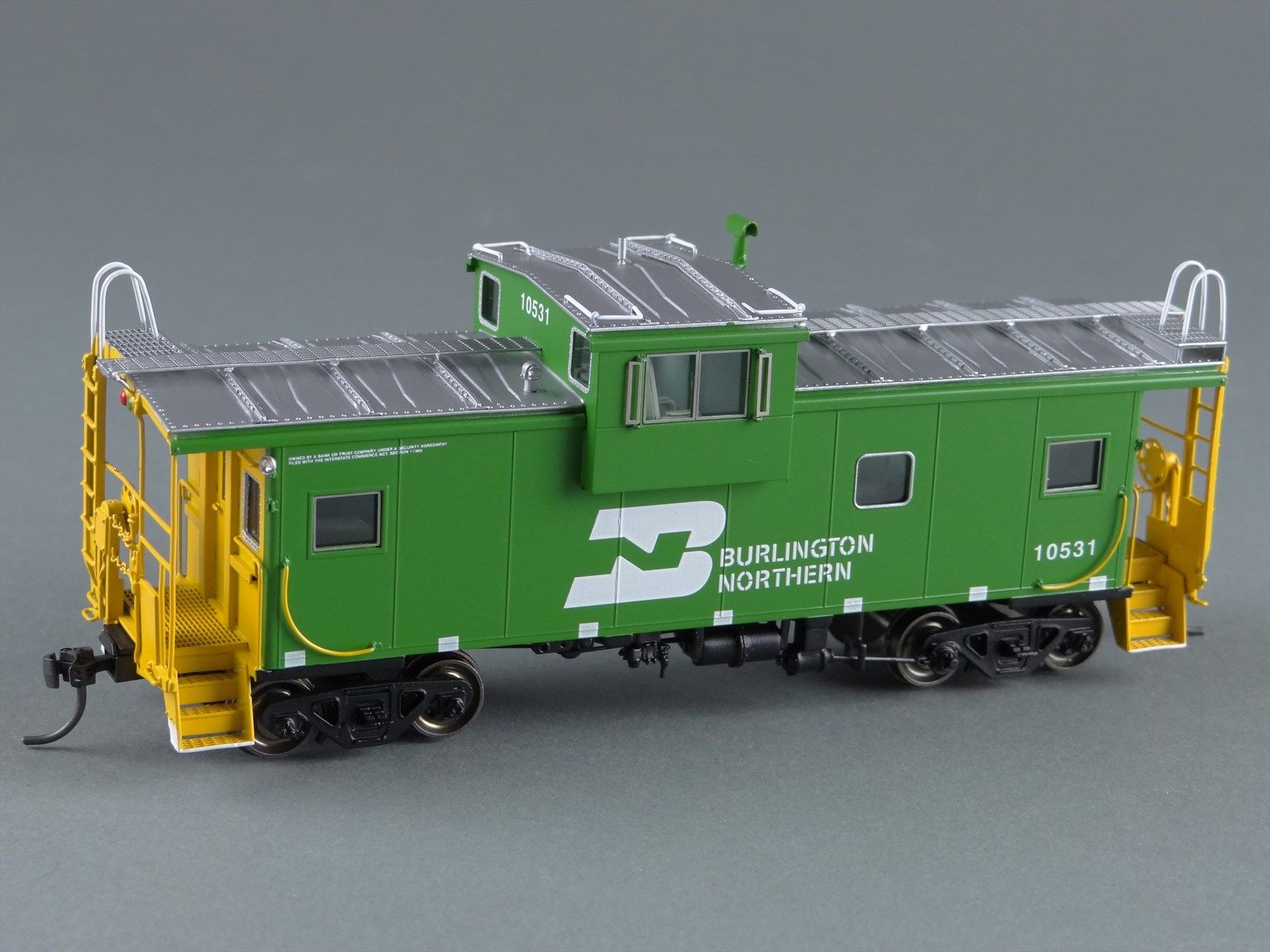 HO Brass OMI 4214.1 Overland BN Burlington International W-V Caboose #10531- Lighted