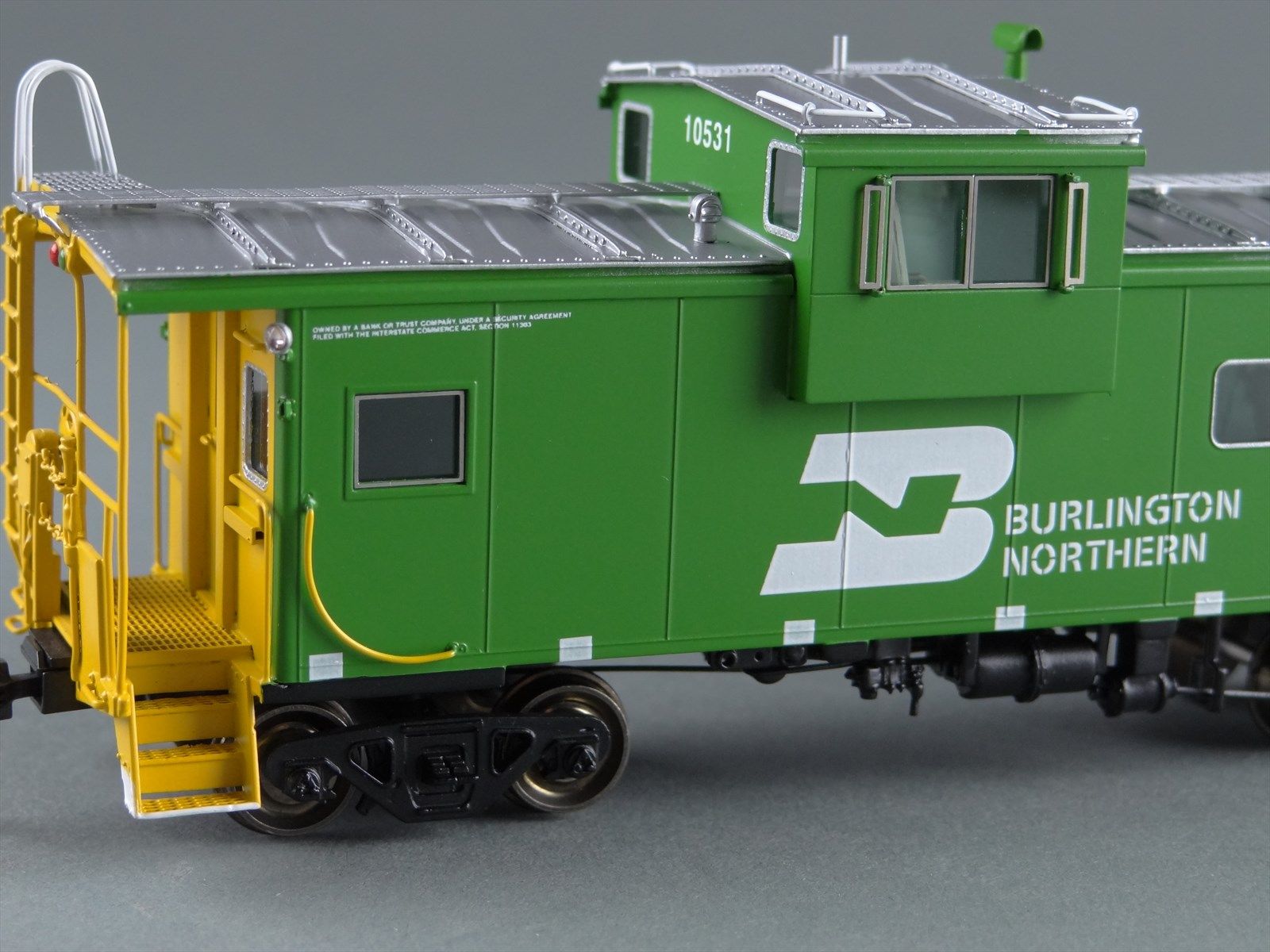 HO Brass OMI 4214.1 Overland BN Burlington International W-V Caboose #10531- Lighted