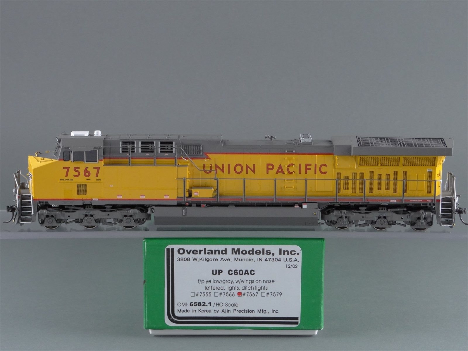 HO Brass OMI 6582.1 Overland UP Union Pacific C60AC Diesel #7567