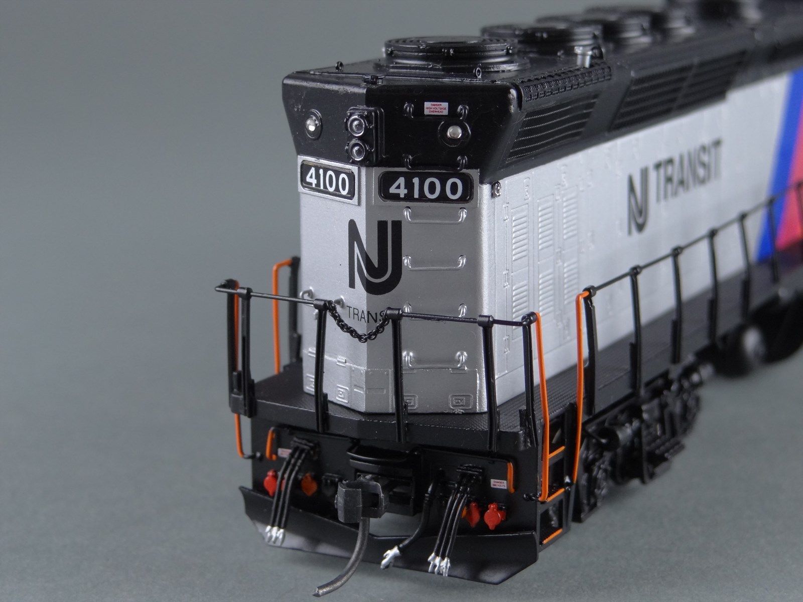 HO Brass OMI 87010145.1 Overland NJT NJ Transit GP40P Diesel #4100