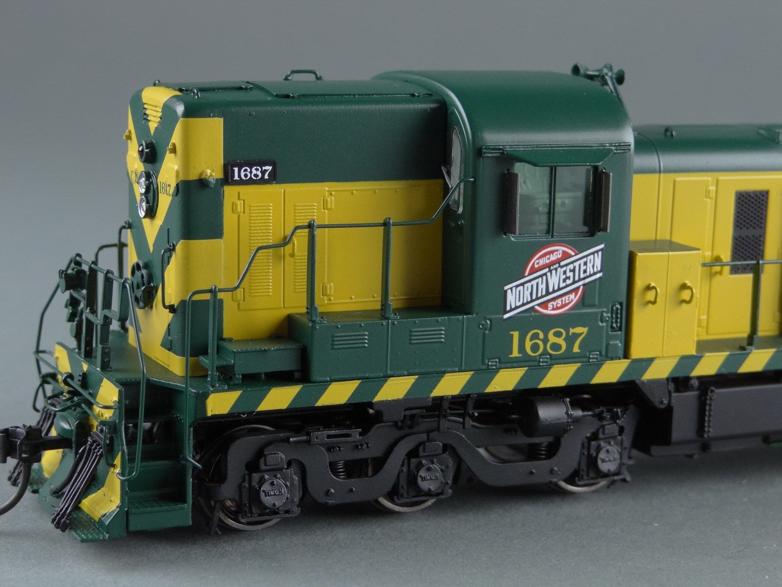 HO OMI Overland CNW Route of the 400 ALCO RSD-5 Hammerhead #1687