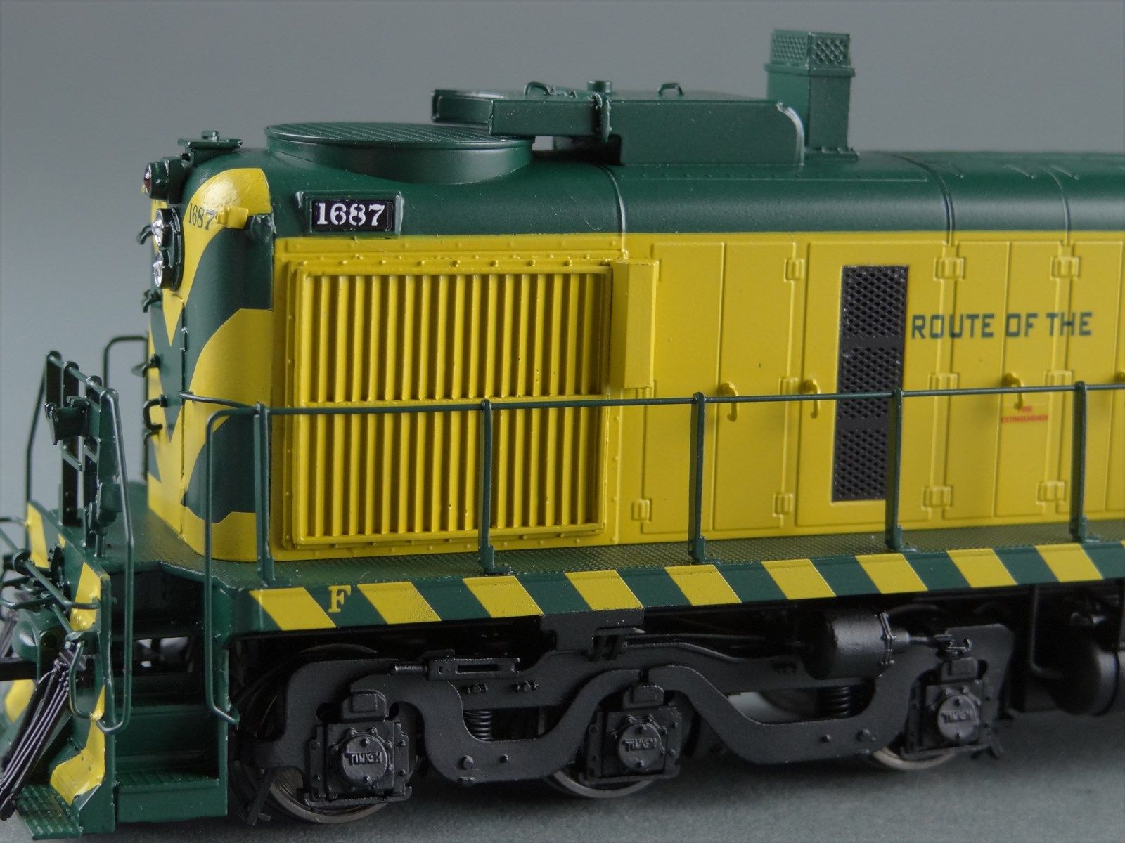 HO OMI Overland CNW Route of the 400 ALCO RSD-5 Hammerhead #1687