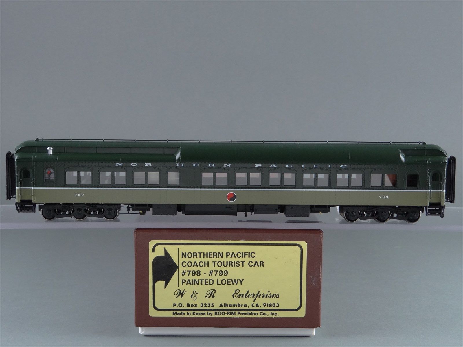 HO W&R Enterprises NP Coach Tourist Car #799 - Loewy Scheme - Interior ...