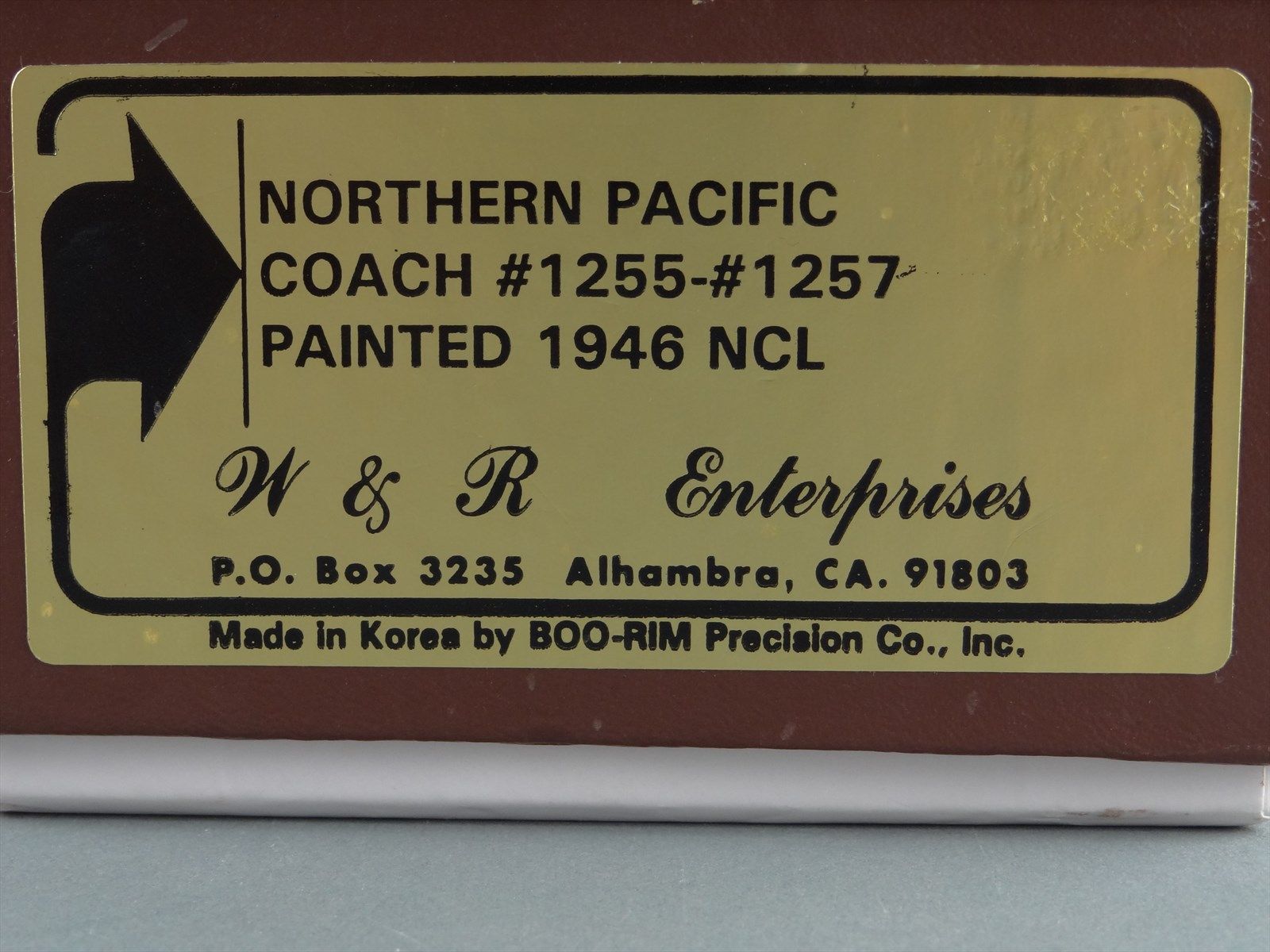 HO W&R Enterprises NP Northern Pacific 1946 NCL - Coach #1255 w ...
