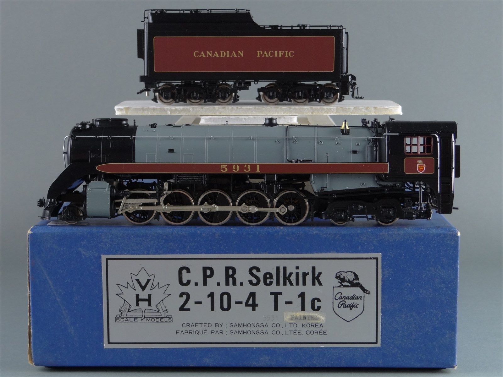 HO Van Hobbies CP Canadian Pacific 2-10-4 T-1c Selkirk #5931 w ...