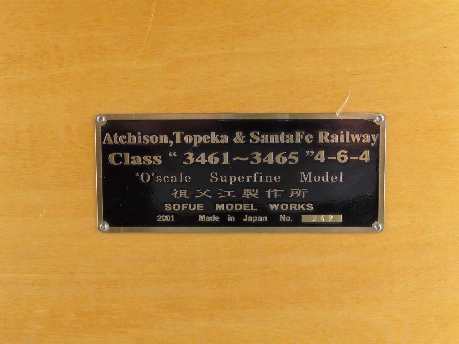 O 2-RAIL Brass SOFUE MODEL WORKS ATSF Santa Fe 4-6-4 #3461-3465 - Handbuilt