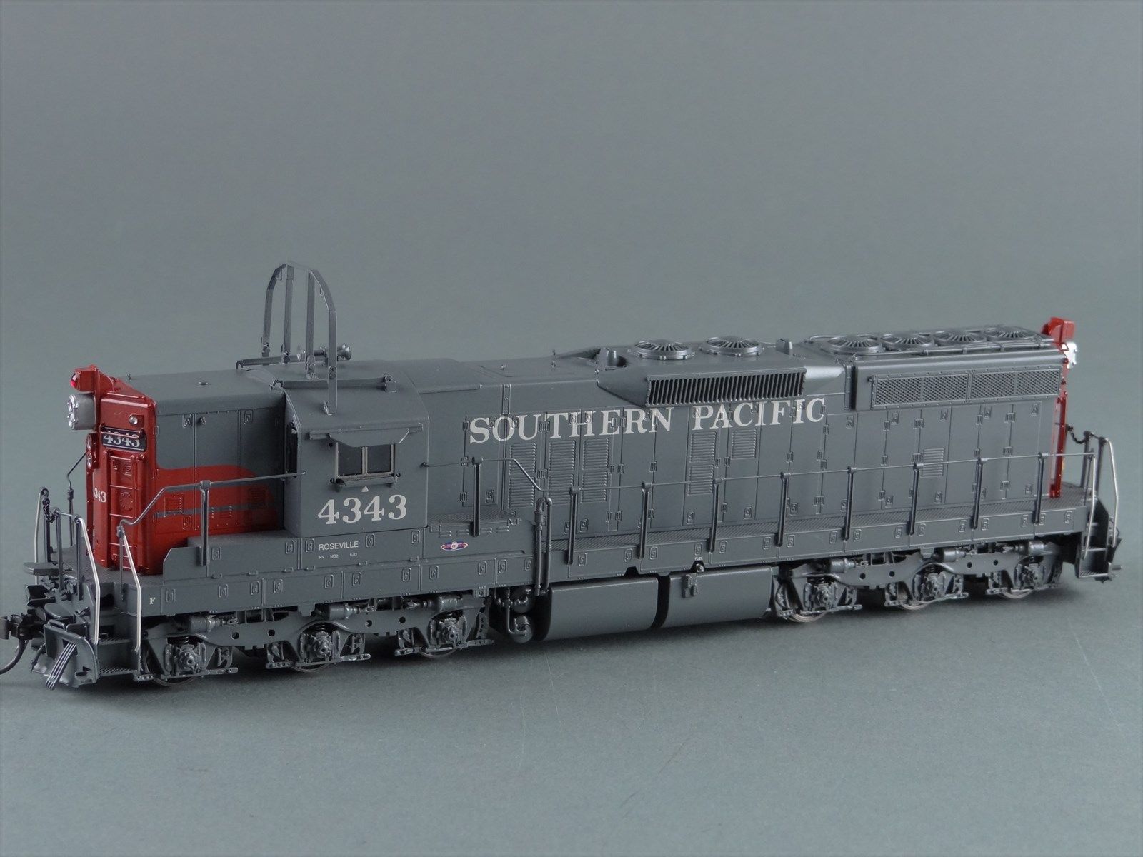 HO Brass OMI 6780.1 Overland SP SD9E Diesel #4343 w/ Tall Icicle Breakers