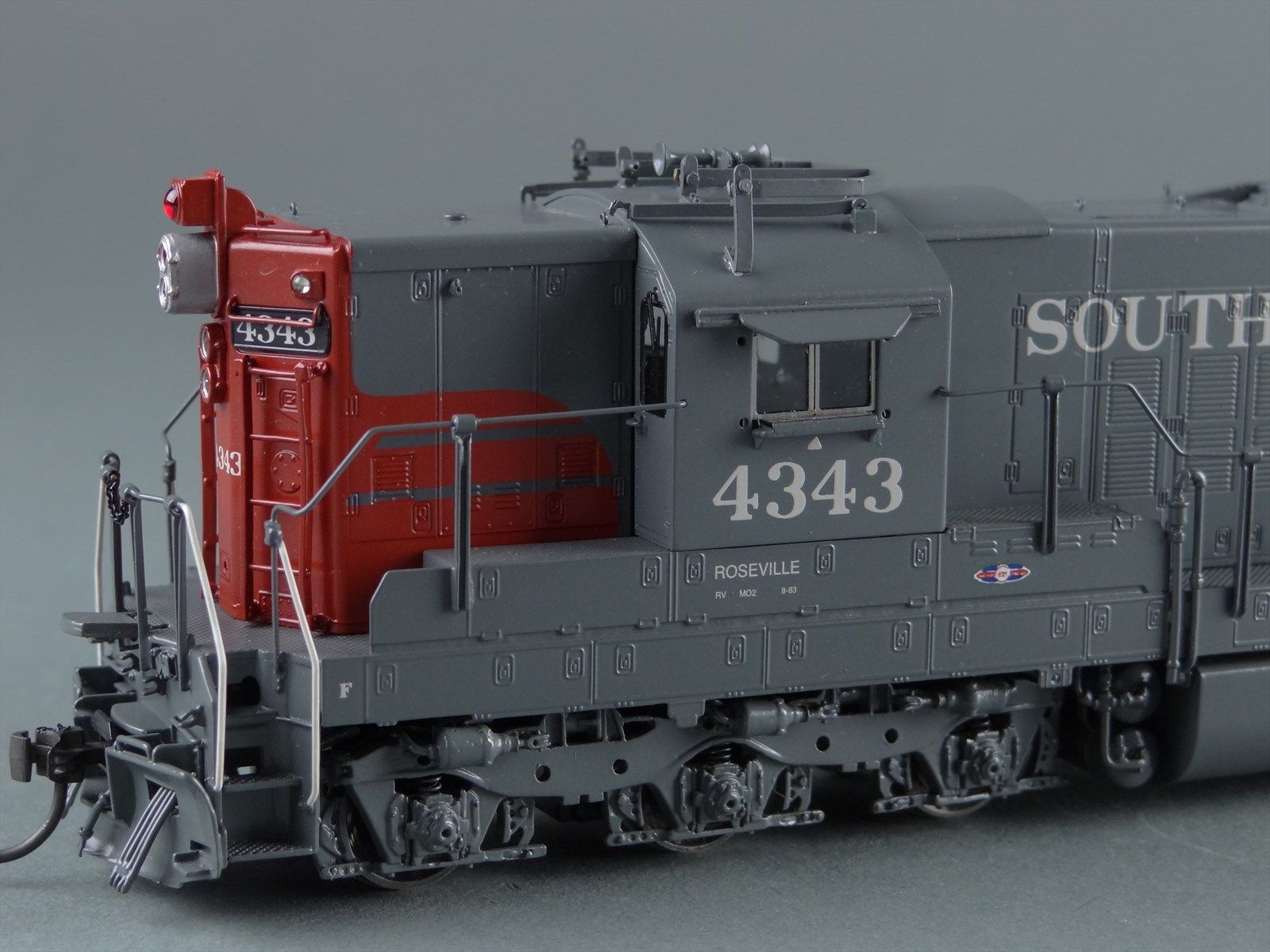 HO Brass OMI 6780.1 Overland SP SD9E Diesel #4343 w/ Tall Icicle Breakers