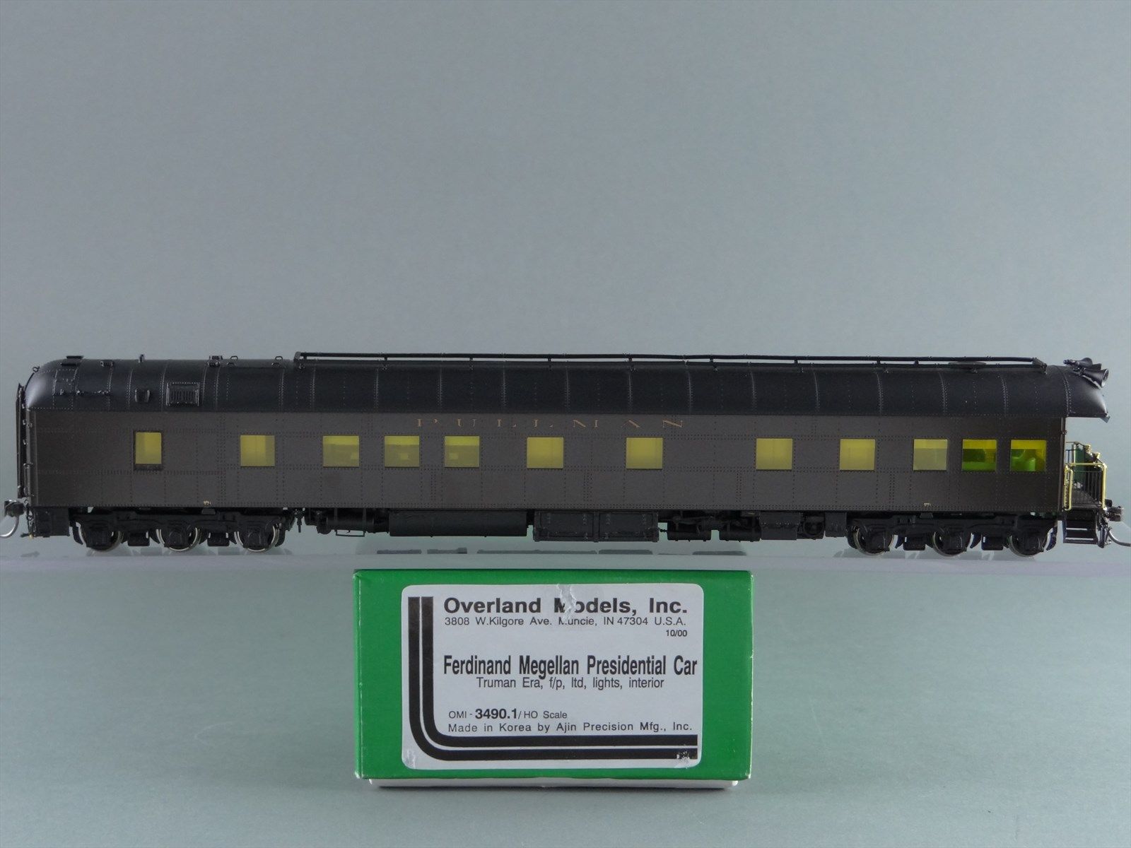 HO Brass Model Train - OMI Overland Ferdinand Megallan Presidential Car ...