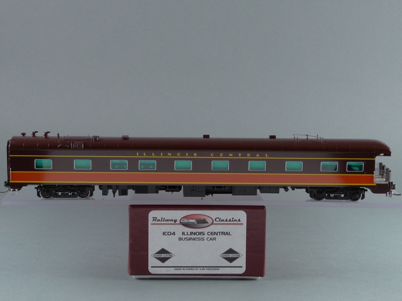 HO Brass Model Train - Railway Classics IC Illinois Central Business Car #1
