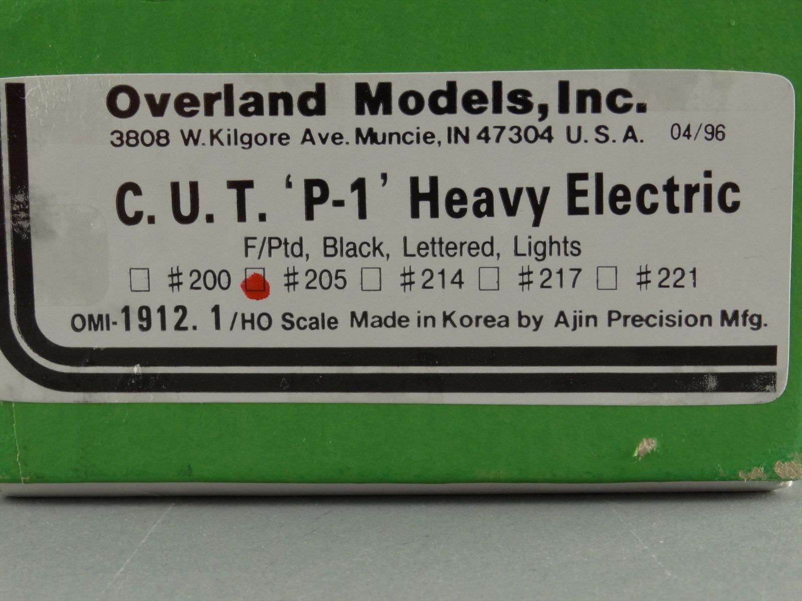 HO Brass Model Train - OMI CUT Cleveland Union Terminal P-1 Heavy ...