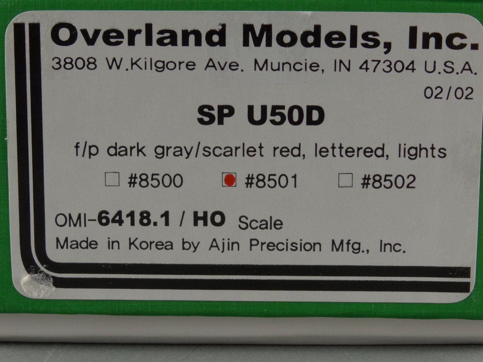 HO Brass Model Train - Overland Models OMI 6418.1 SP Southern Pacific ...