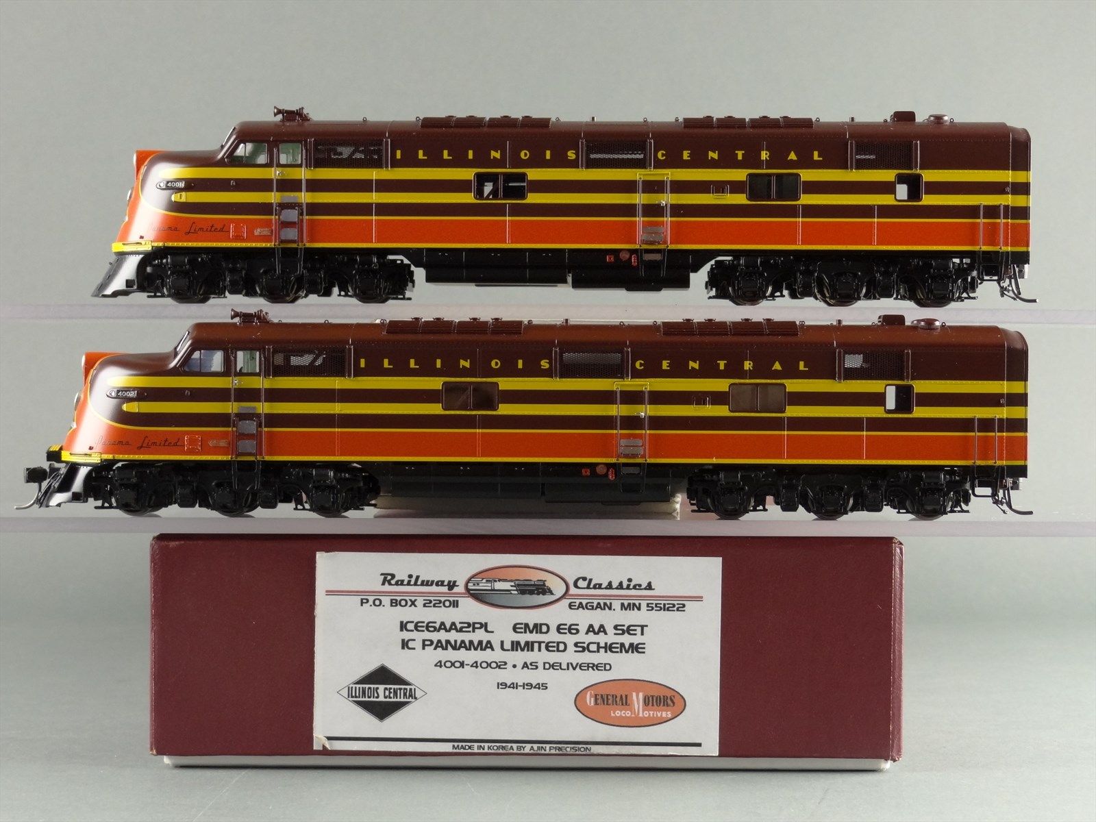 HO Brass Model Train - Railway Classics IC Panama Limited EMD E6 E6A ...