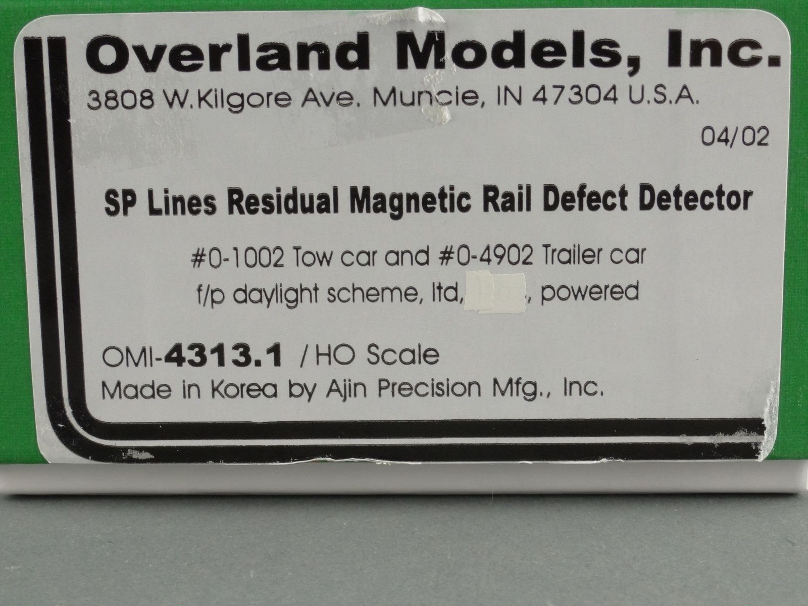 HO Brass Model Train - OMI 4313.1 SP Southern Pacific - Magnetic Rail ...