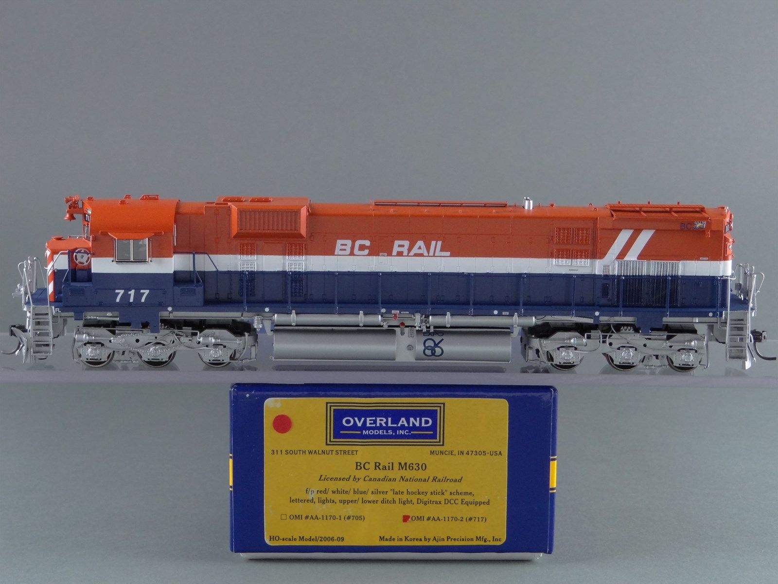 HO Brass Model Train - OMI AA-1170-2 Overland BCR BC Rail M630 Diesel ...