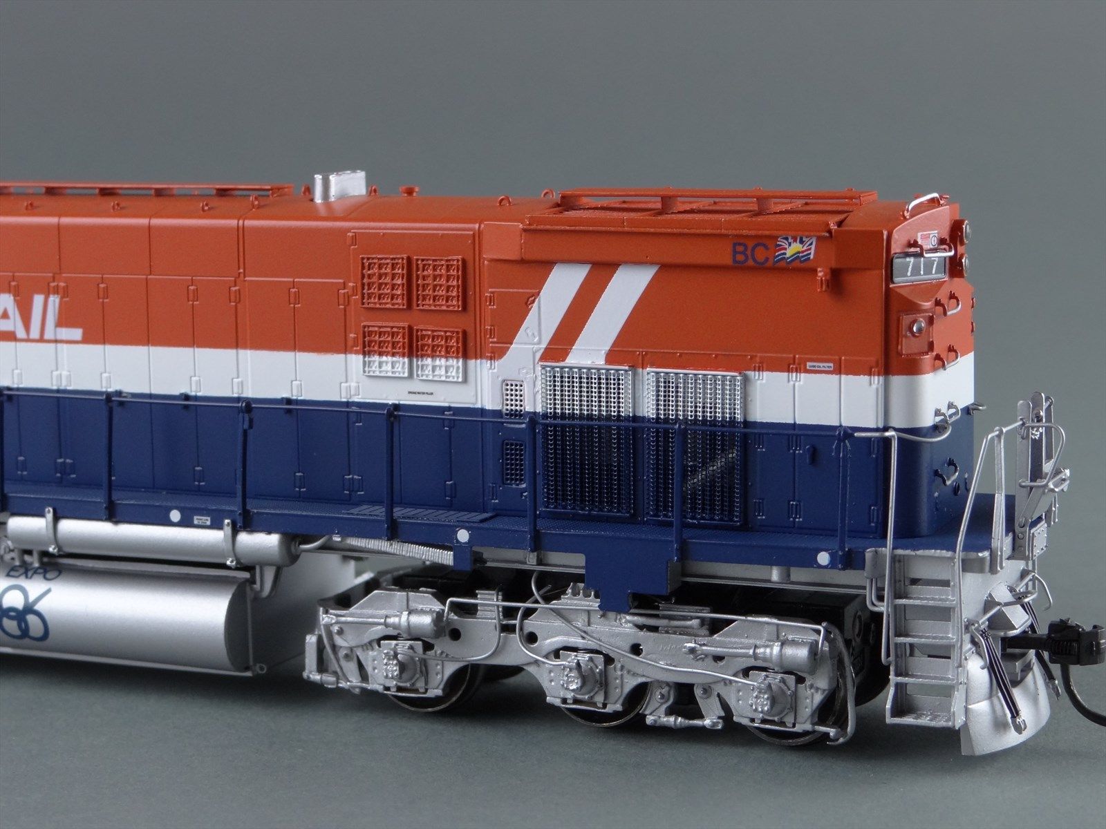 HO Brass Model Train - OMI AA-1170-2 Overland BCR BC Rail M630 Diesel ...