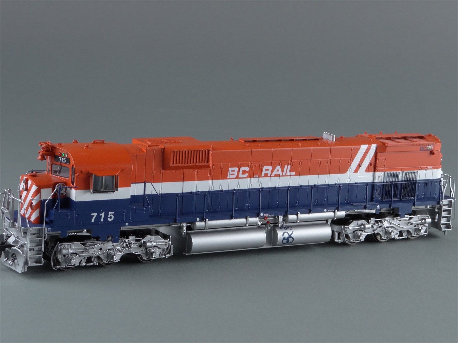 HO Brass Model Train - OMI AA-1169-1 Overland BCR BC Rail M630 Diesel #715 w/DCC
