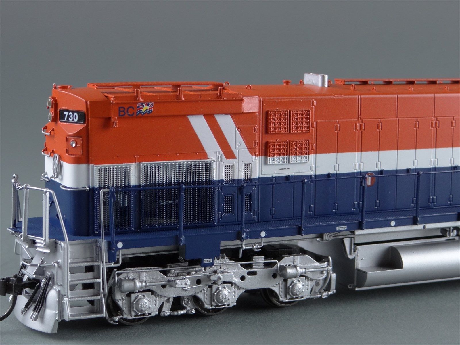 HO Brass Model Train - OMI AA-1174-2 Overland BCR BC Rail M630W Diesel ...