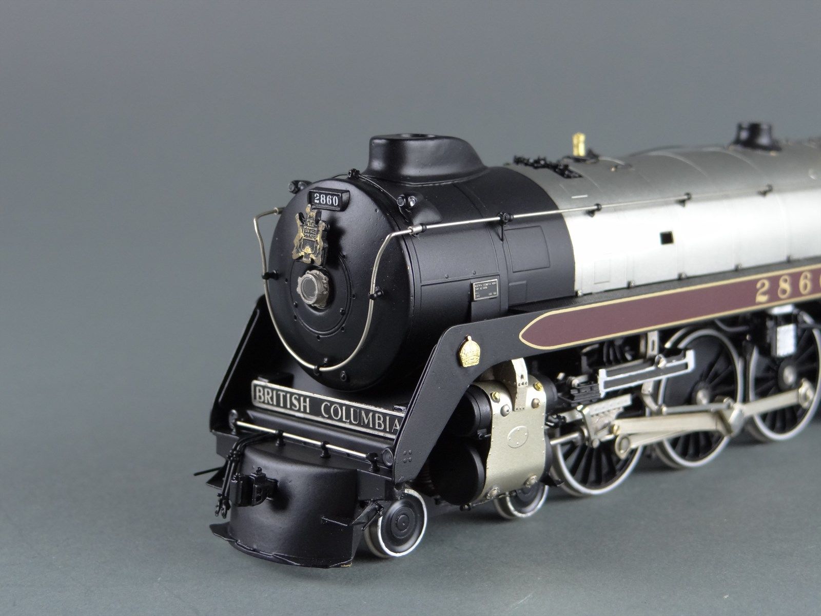 HO PFM BC Rail BCR 4-6-4 1992 Run H1e Royal Hudson #2860
