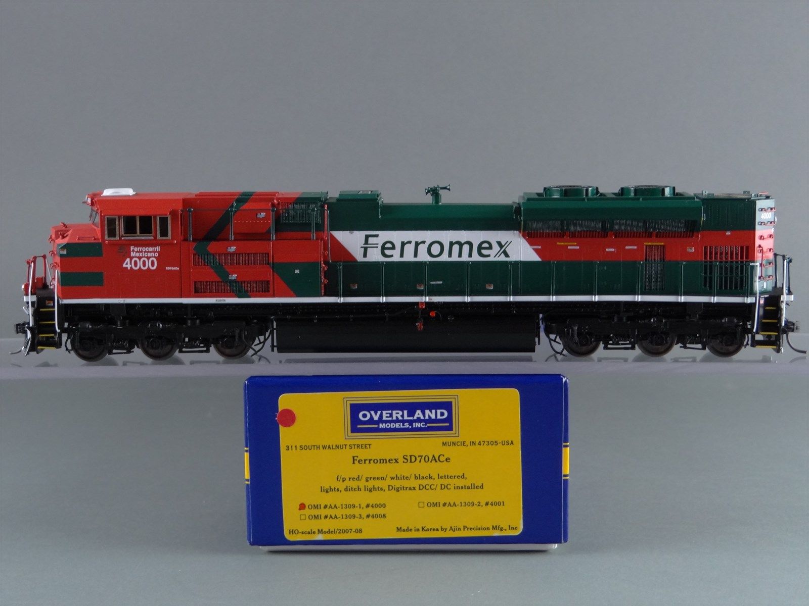 HO Brass Model Train - OMI AA-1309-1 Overland Ferromex SD70ACe Diesel ...