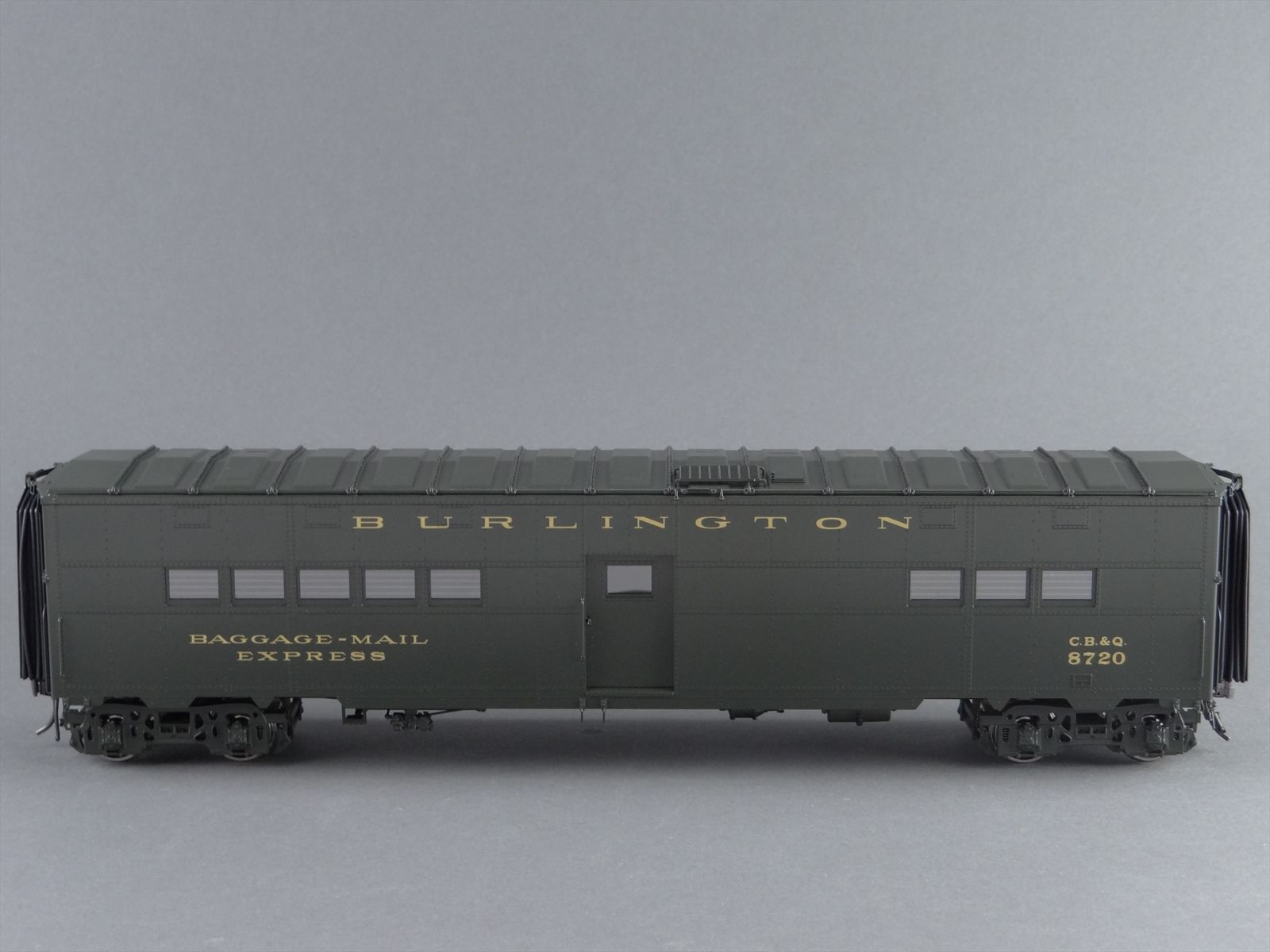 O Scale Brass Model Train - PSC 17373-1 CB&Q BE-1 Express Ex Troop ...