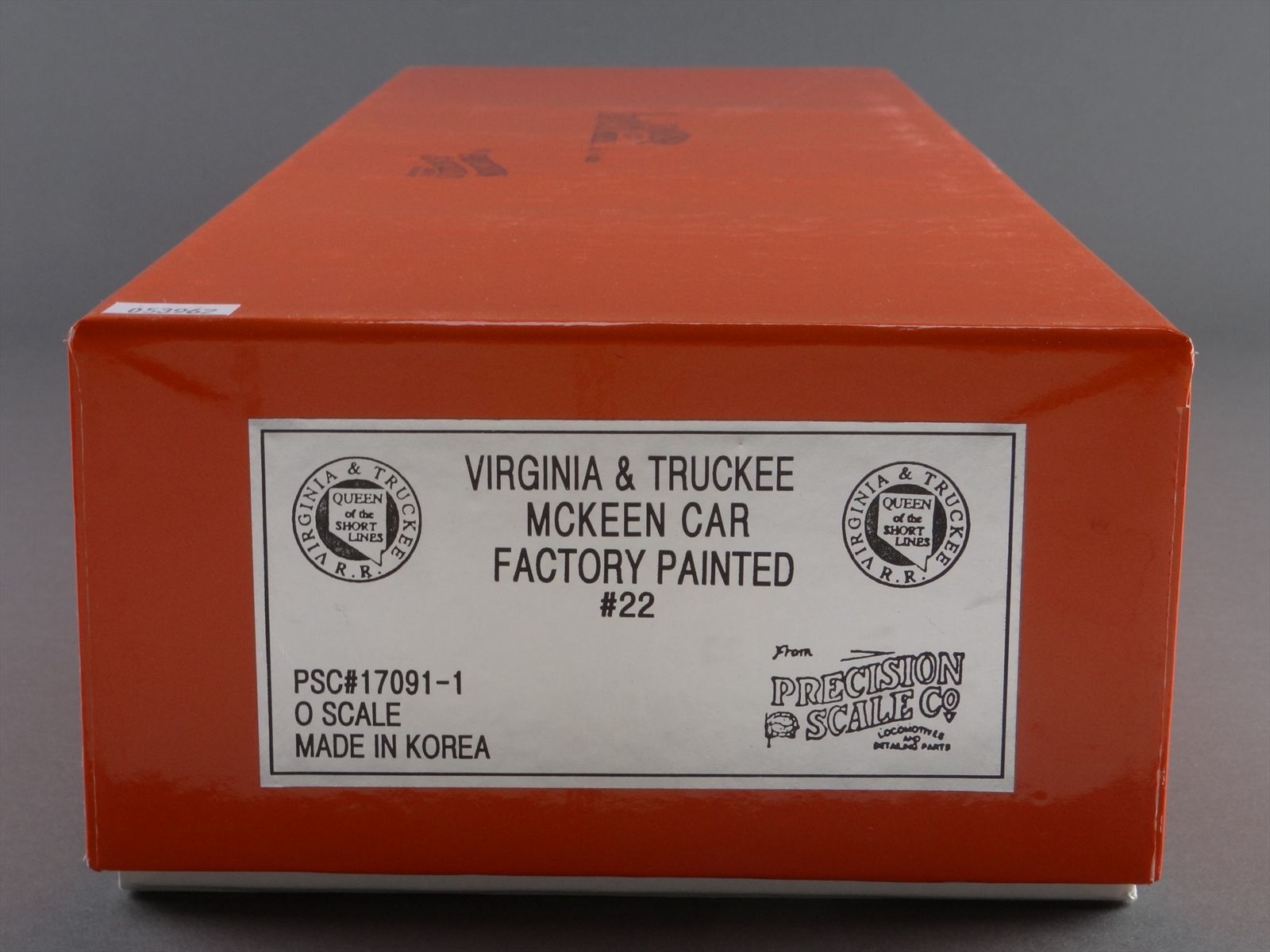 O Scale Brass Model Train - PSC V&T Virginia & Truckee McKeen Car #22 ...