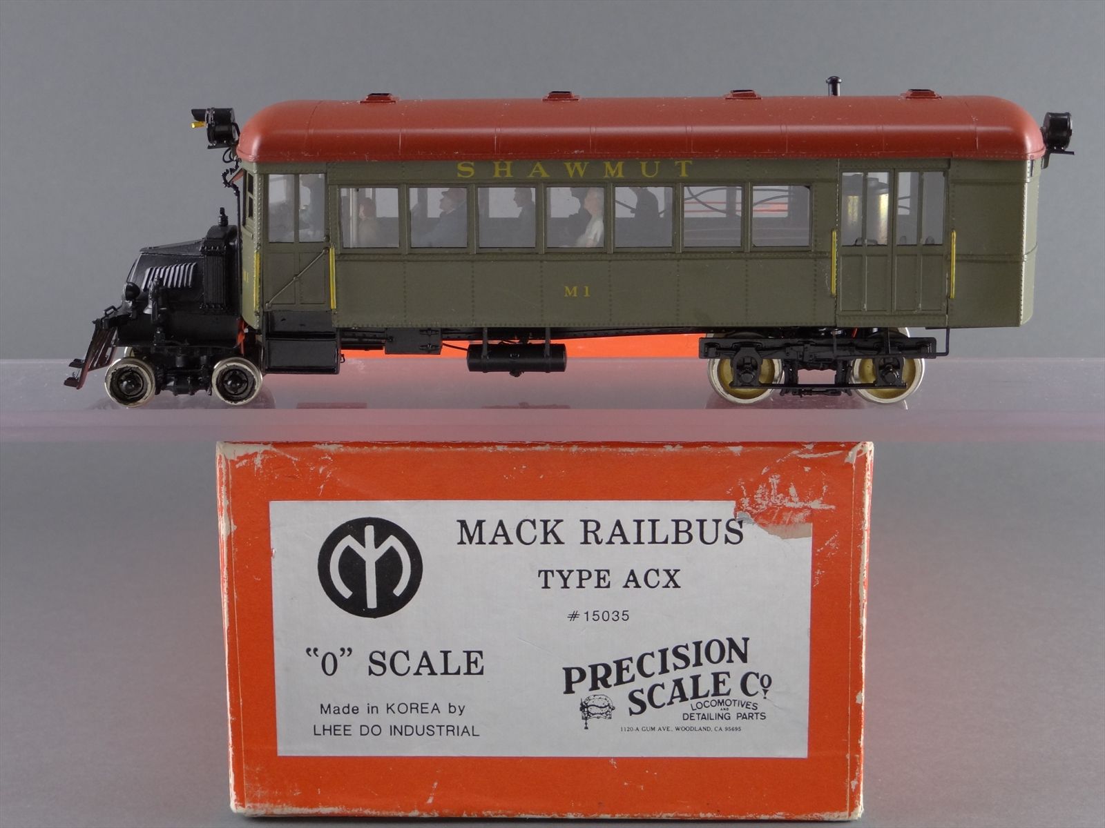 O Scale Brass Model Train - PSC Shawmut M-1 Mack Railbus - Type ACX ...