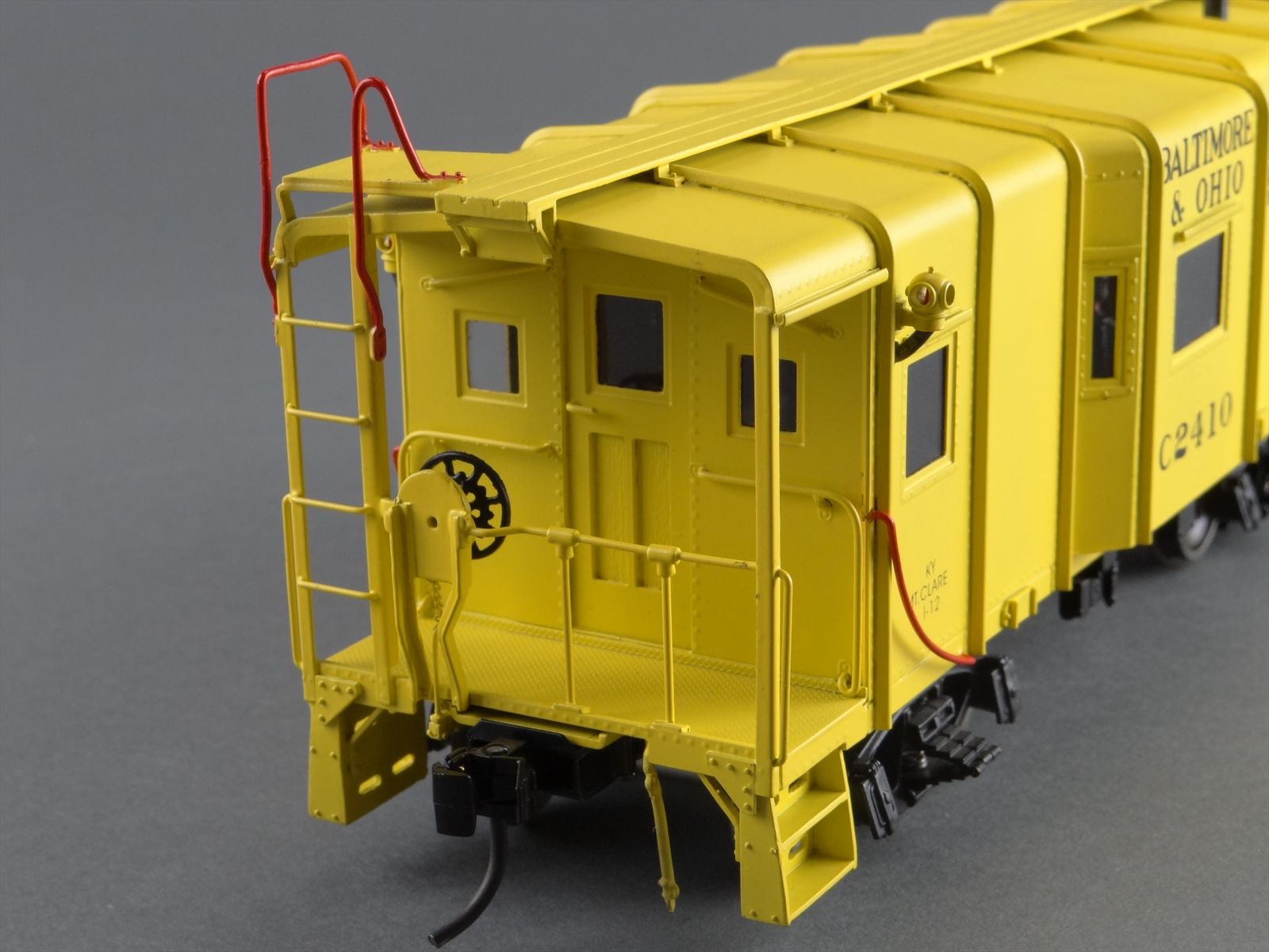O 2-Rail Brass Model Train - Sunset 3rd Rail B&O Wagon Top Caboose ...