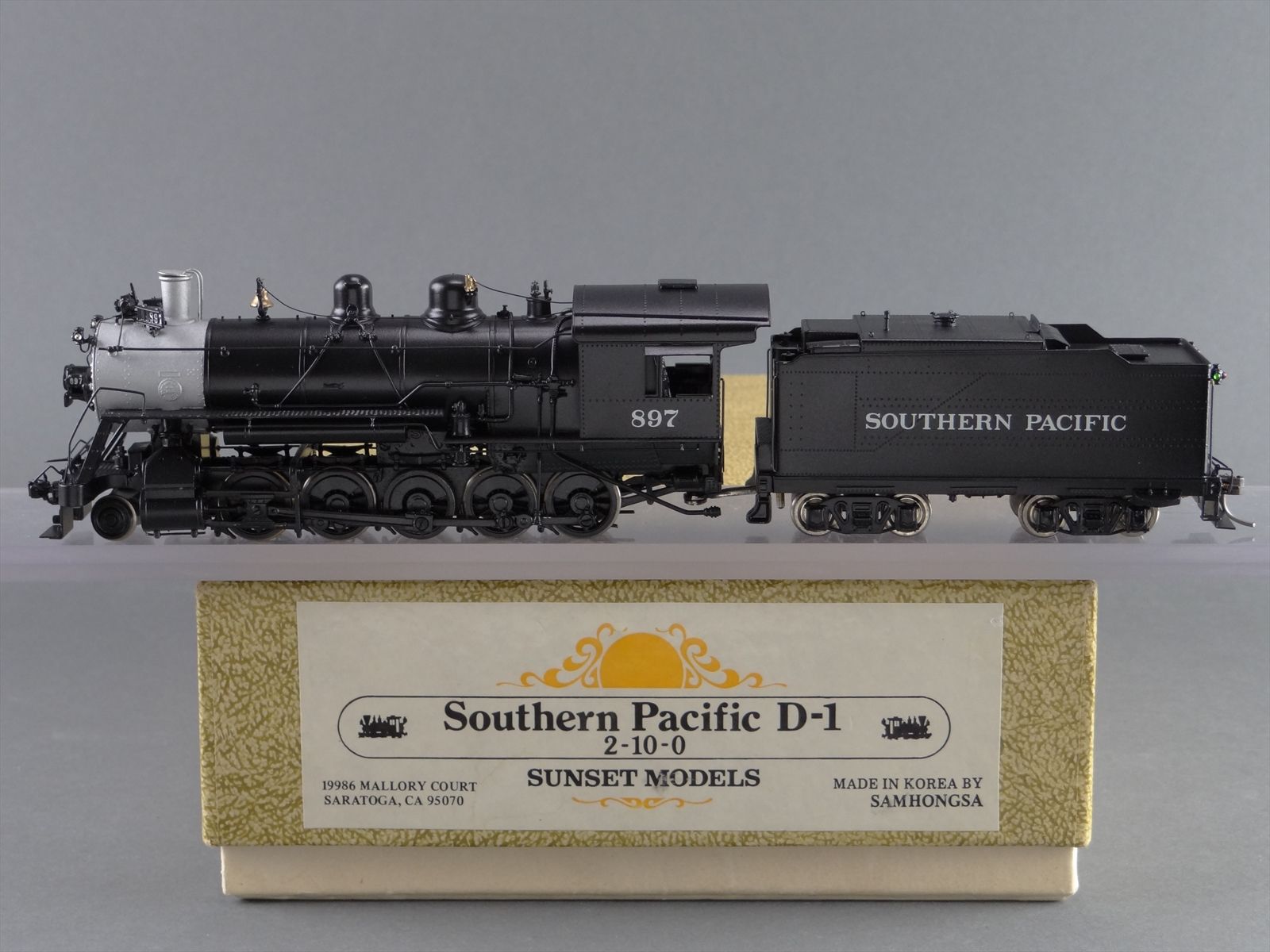 HO Brass Model Train - Sunset Models SP Southern Pacific 2-10-0 D-1 ...