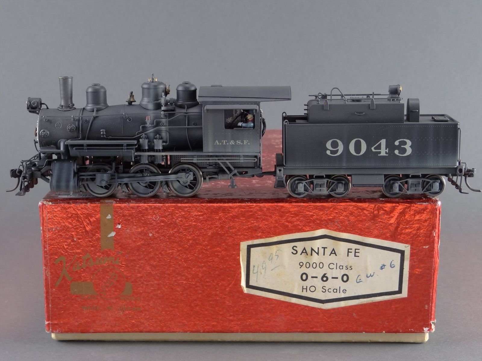 HO Brass Model Train - Balboa Katsumi ATSF Santa Fe 0-6-0 #9043 ...