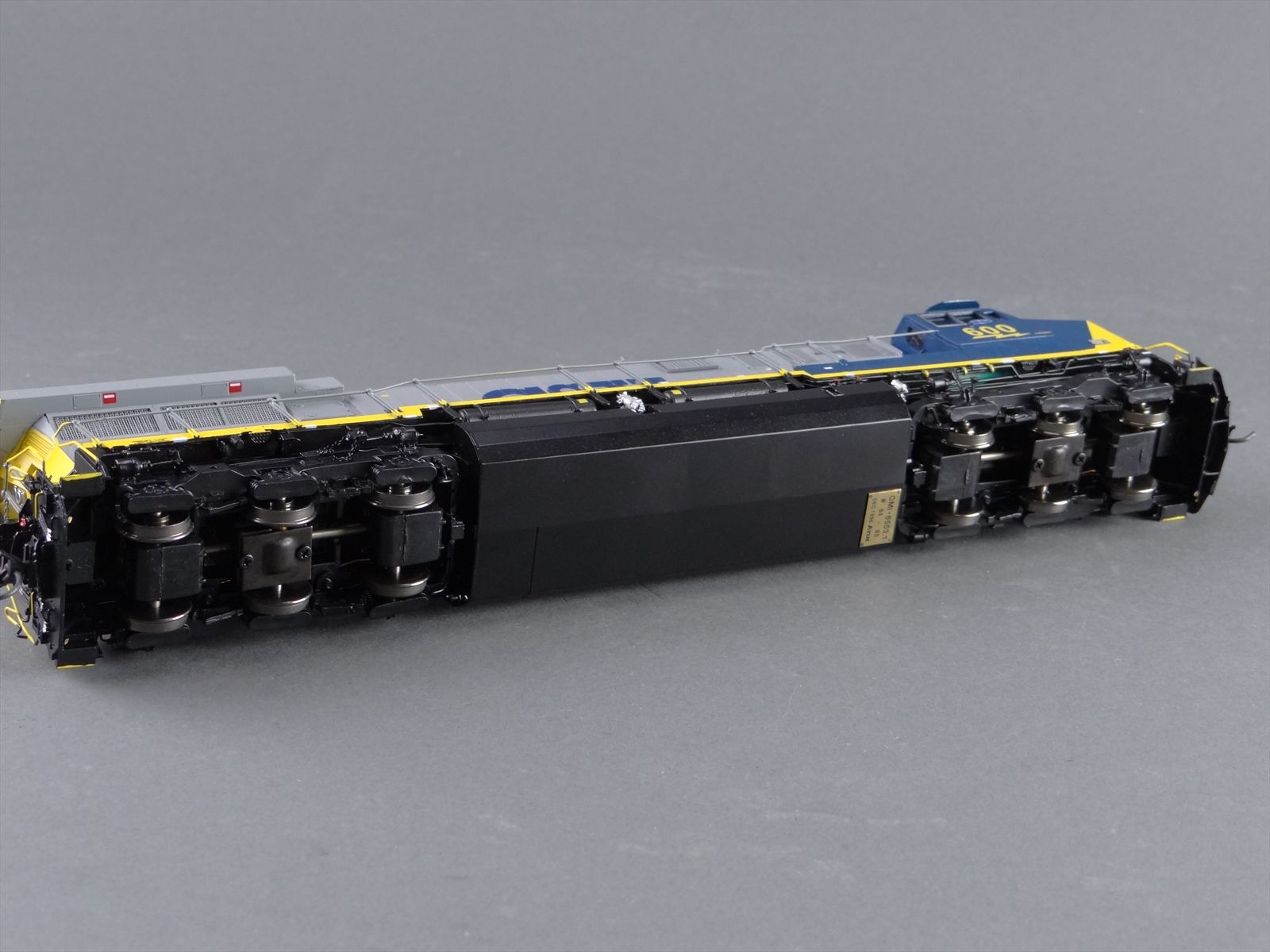 HO Brass Model Train - OMI 6553.1 Overland CSX AC6000CW Diesel #600 ...