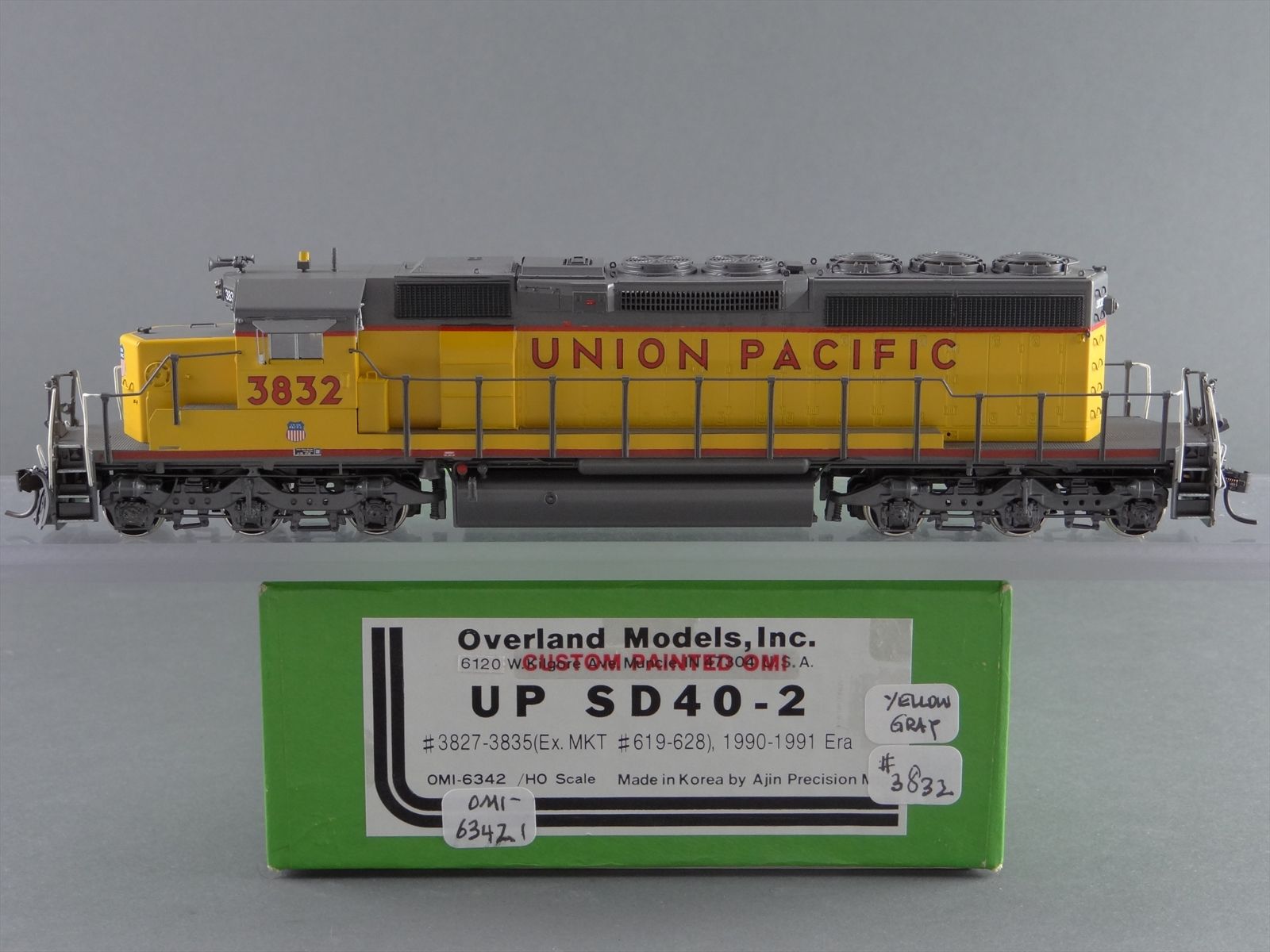 HO Brass Model Train - OMI 6342.1 UP Union Pacific EMD SD40-2 Diesel ...