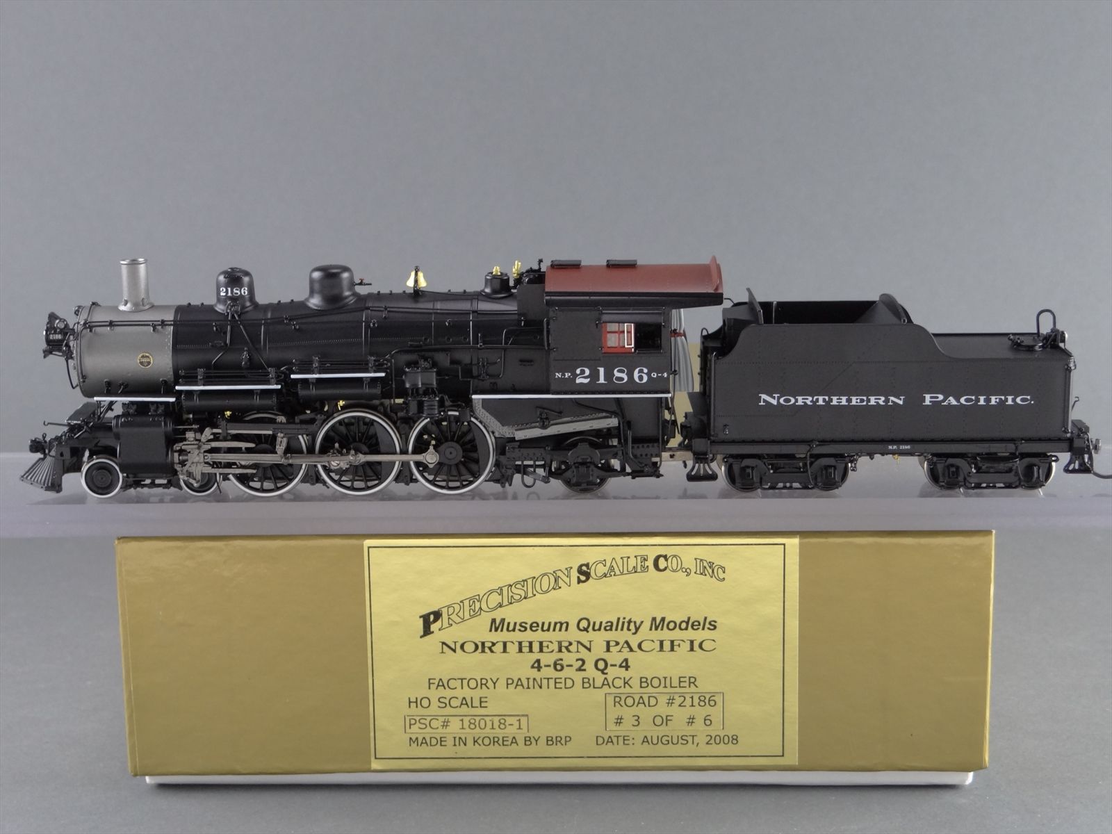HO Brass Model Train - PSC 18018-1 NP Northern Pacific Q-4 4-6-2 ...