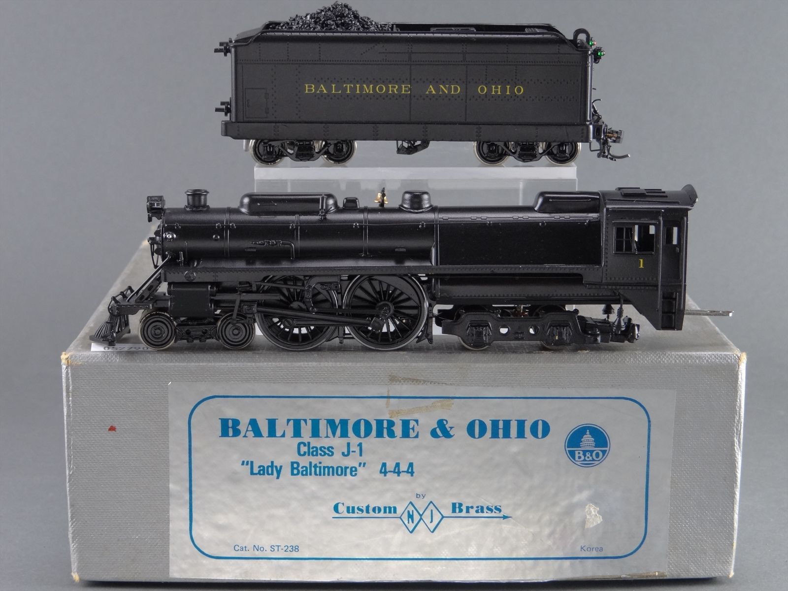 HO Brass Model Train - NJCB ST-204 Custom Brass B&O 4-4-4 J-1 Lady ...