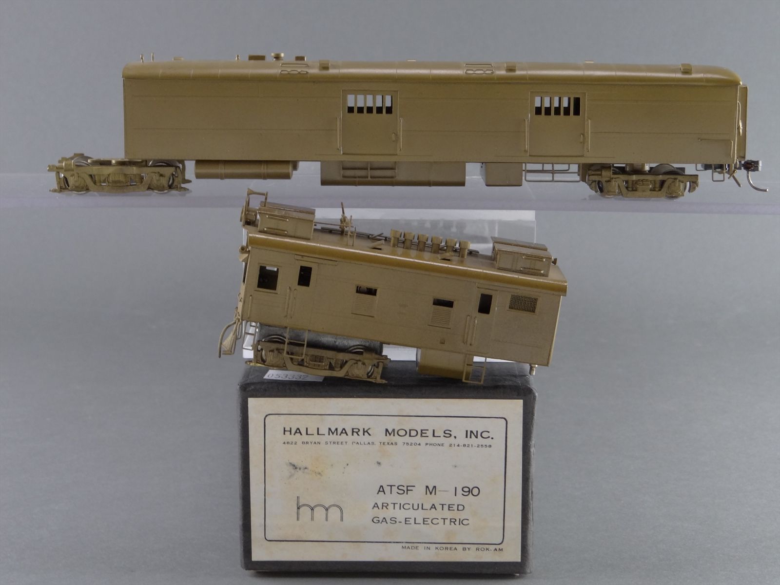 HO Brass Model Train - Hallmark ATSF Santa Fe M-190 Articulated Gas ...