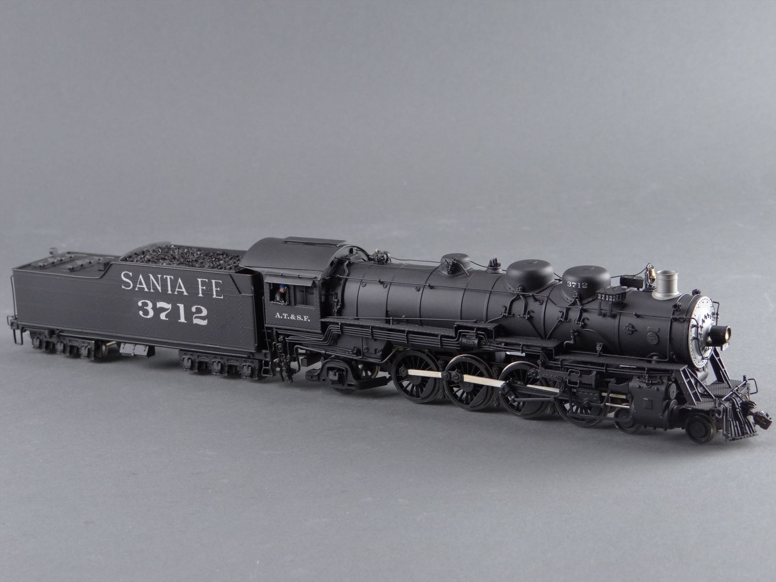 HO Brass Model Train - Sunset Models AT&SF Santa Fe 4-8-2 #3712 ...