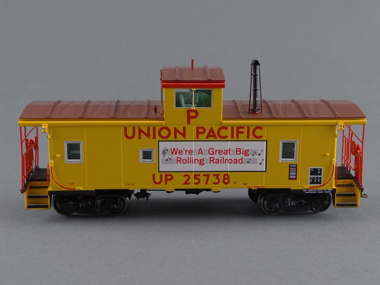 HO Brass Model Train - OMI UP CA-10 Caboose #25738 w/Interior