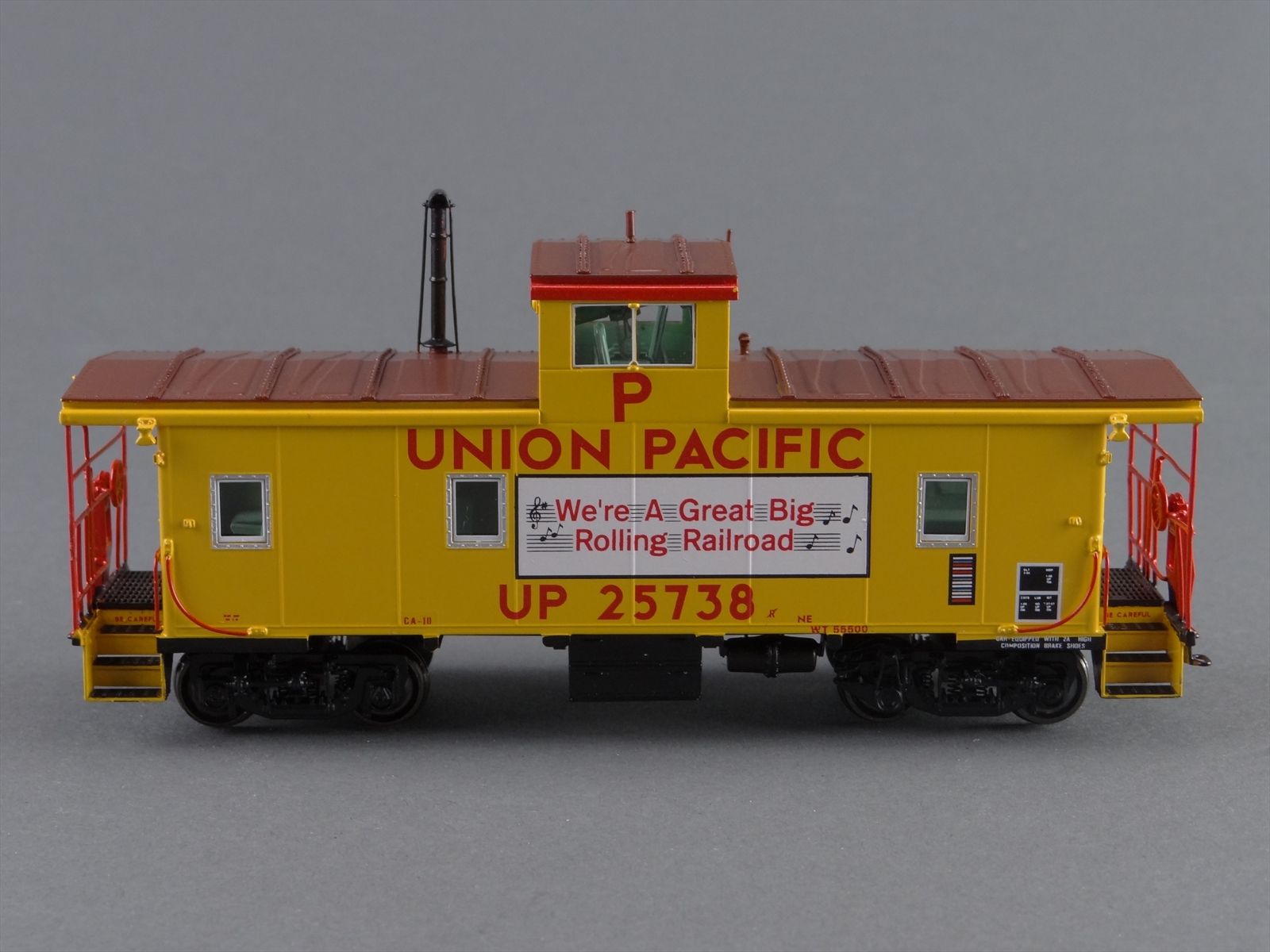 HO Brass Model Train - OMI UP CA-10 Caboose #25738 w/Interior